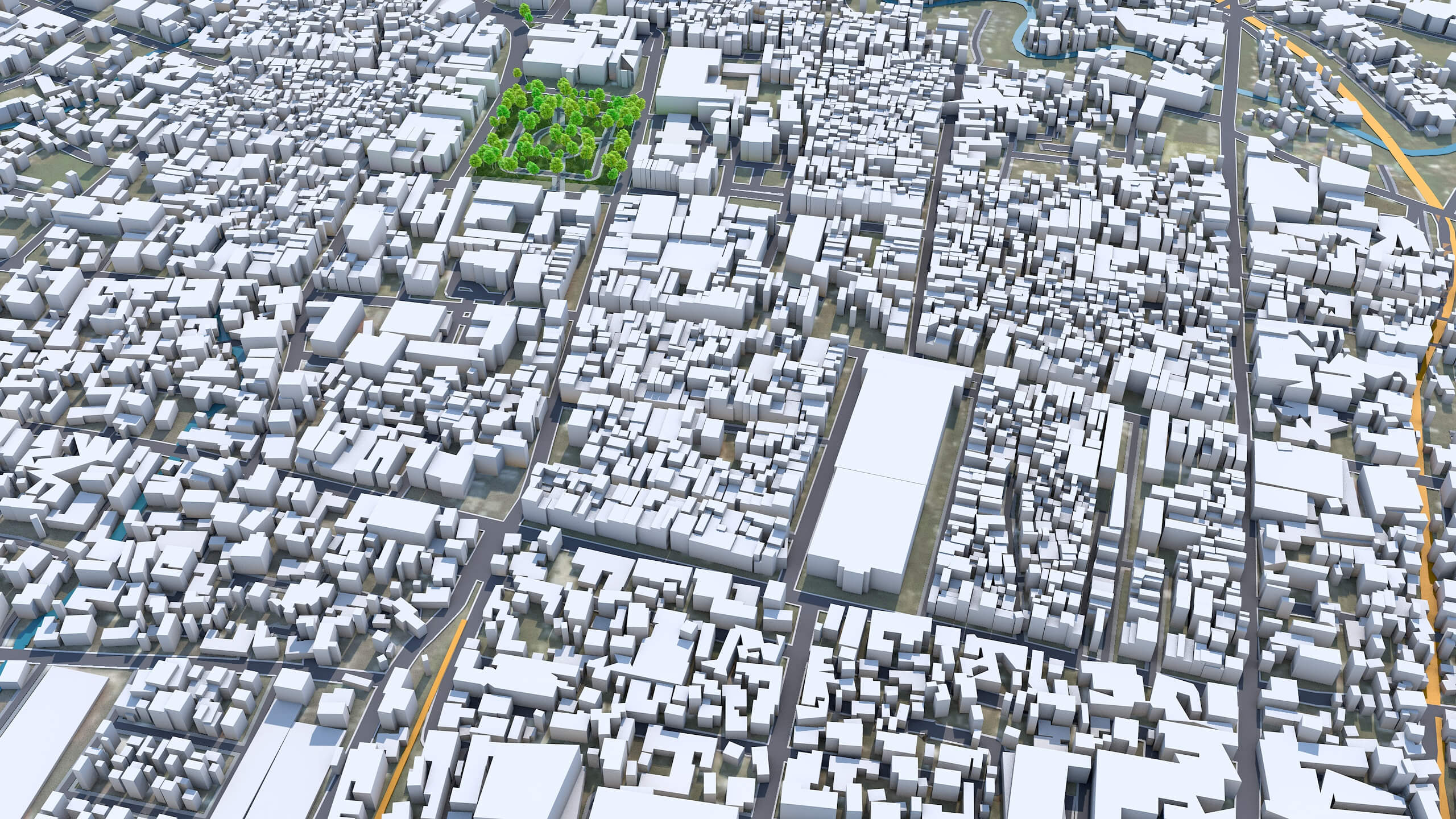 Malang East Java City Indonesia 3D Model 20km by 3dstudio