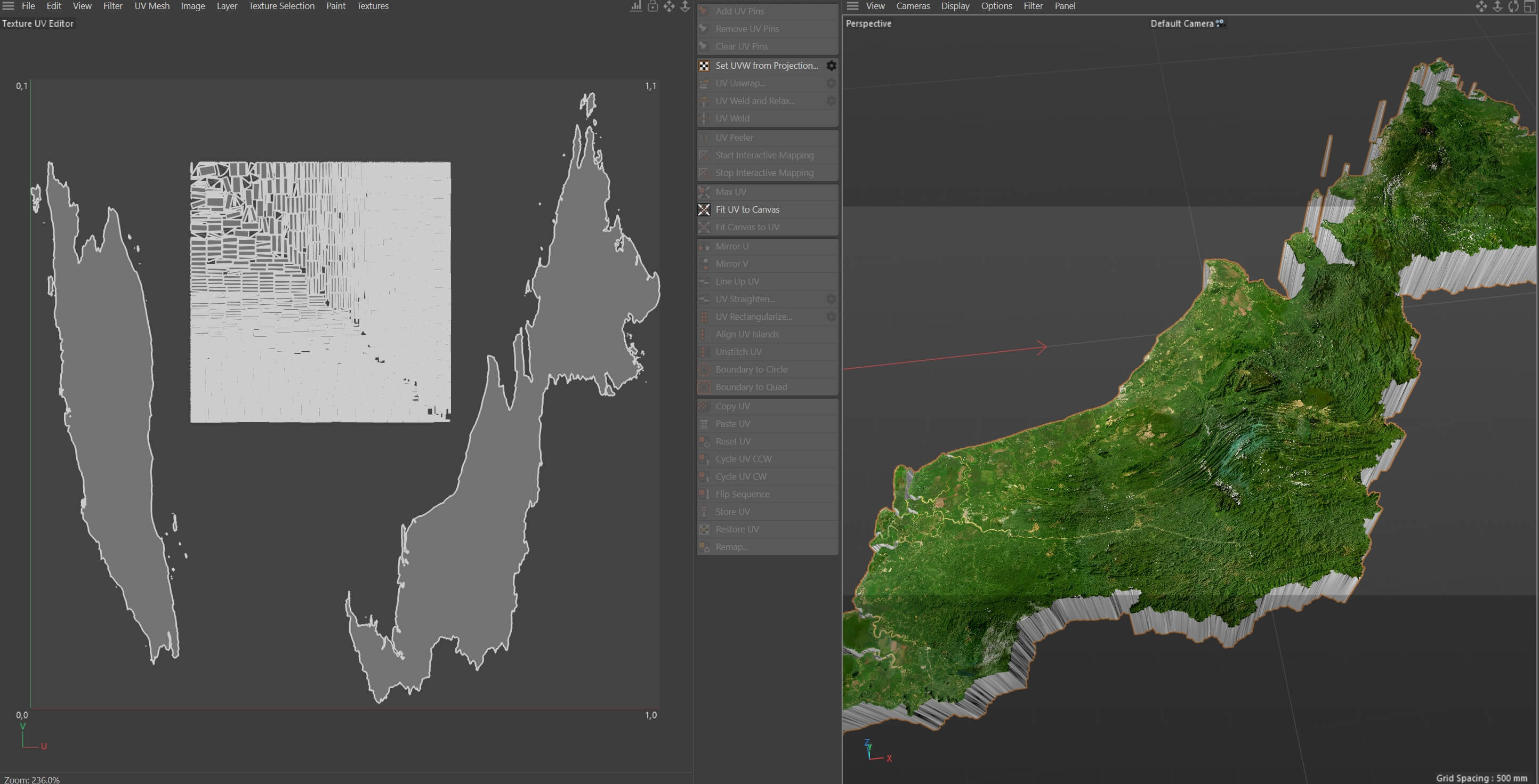 Malaysia Terrain Map - 3D Model by 3dstudio
