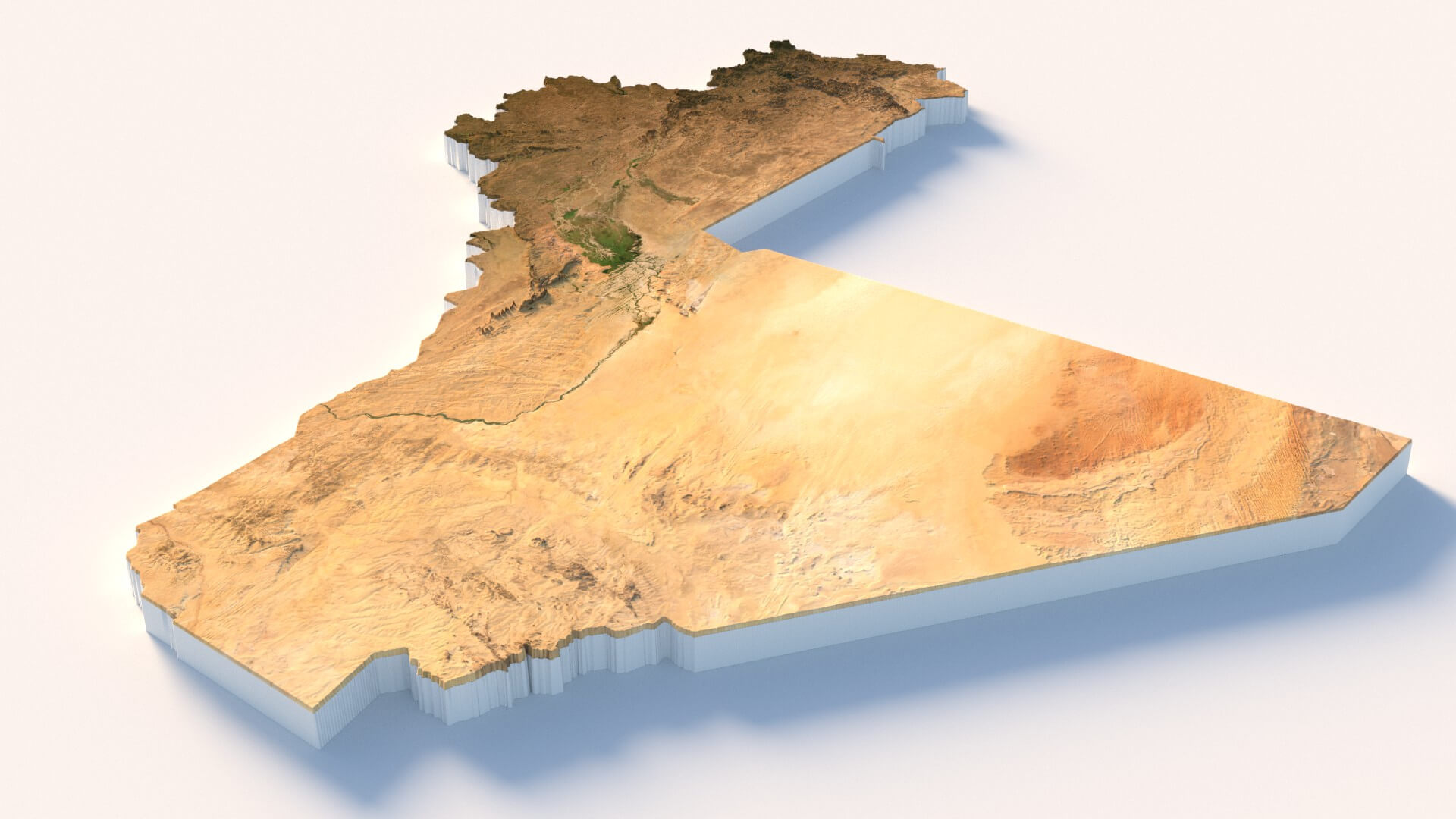 Mali Terrain Map - 3D Model by 3dstudio