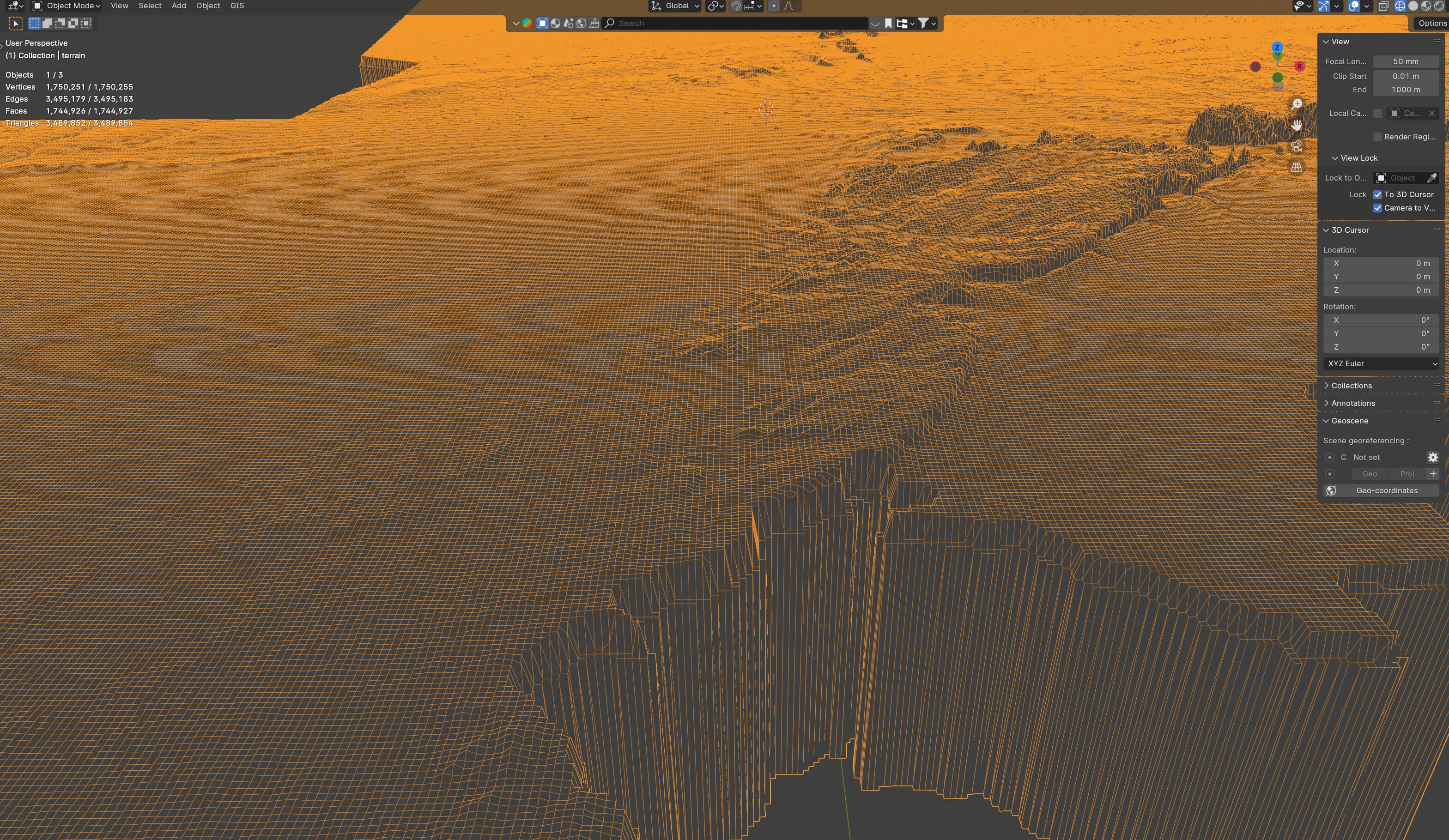 Mali Terrain Map - 3D Model by 3dstudio