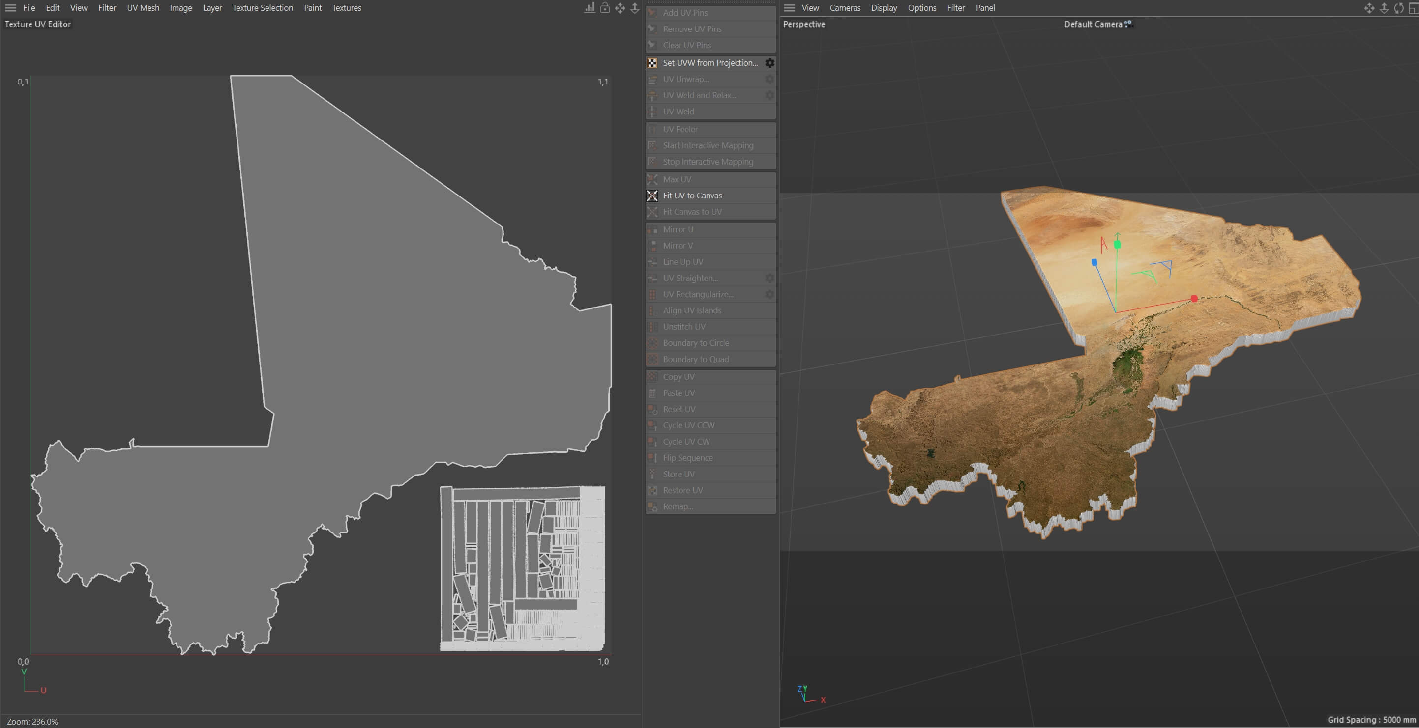 Mali Terrain Map - 3D Model by 3dstudio