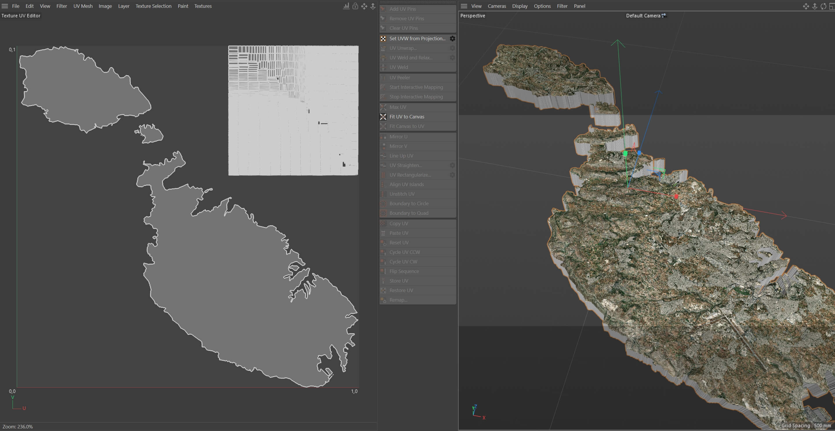 Malta Terrain Map - 3D Model by 3dstudio