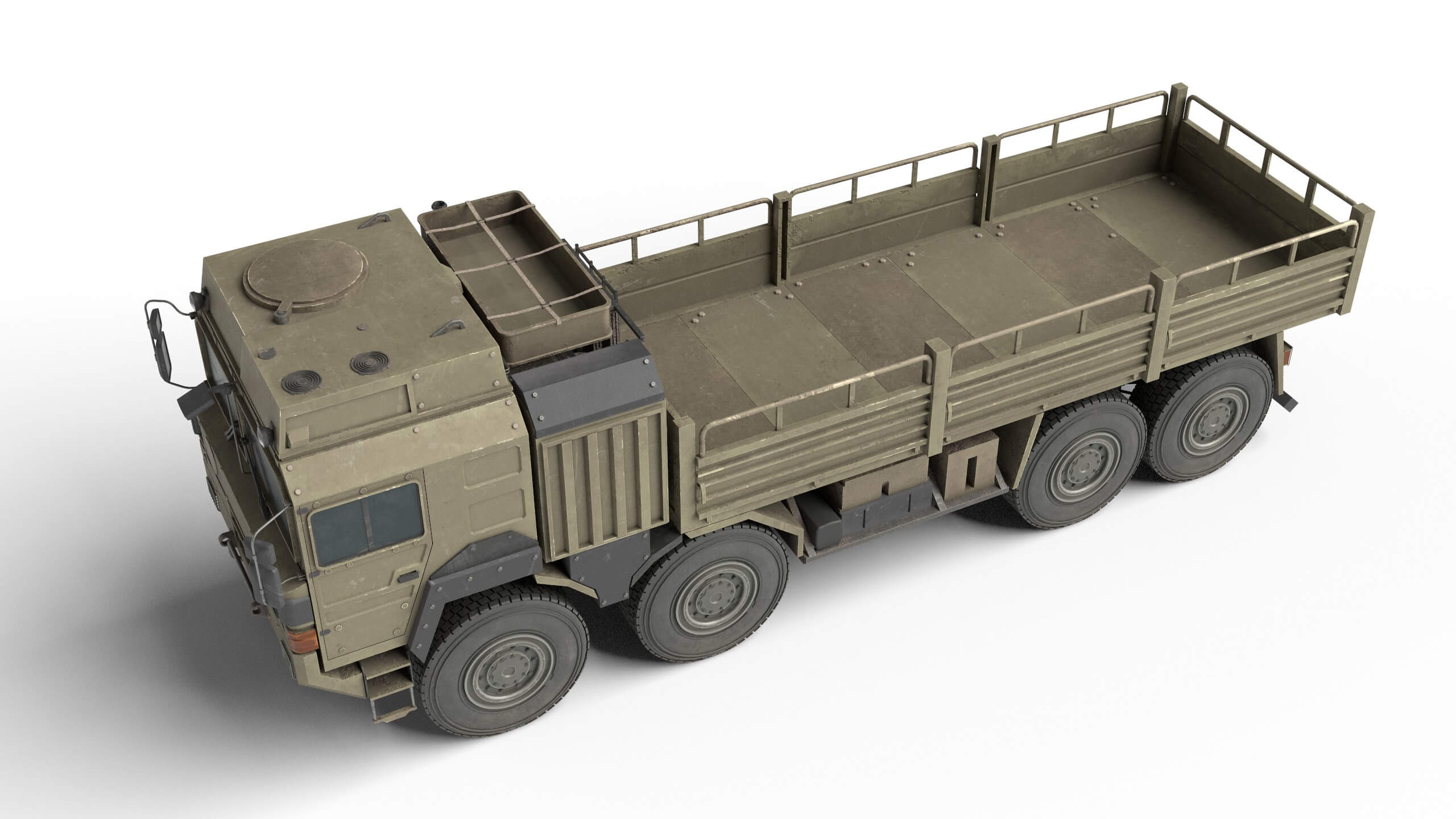 Man HX77 Loader Military Truck Mark IV Female Tank 3D Model by 3dstudio