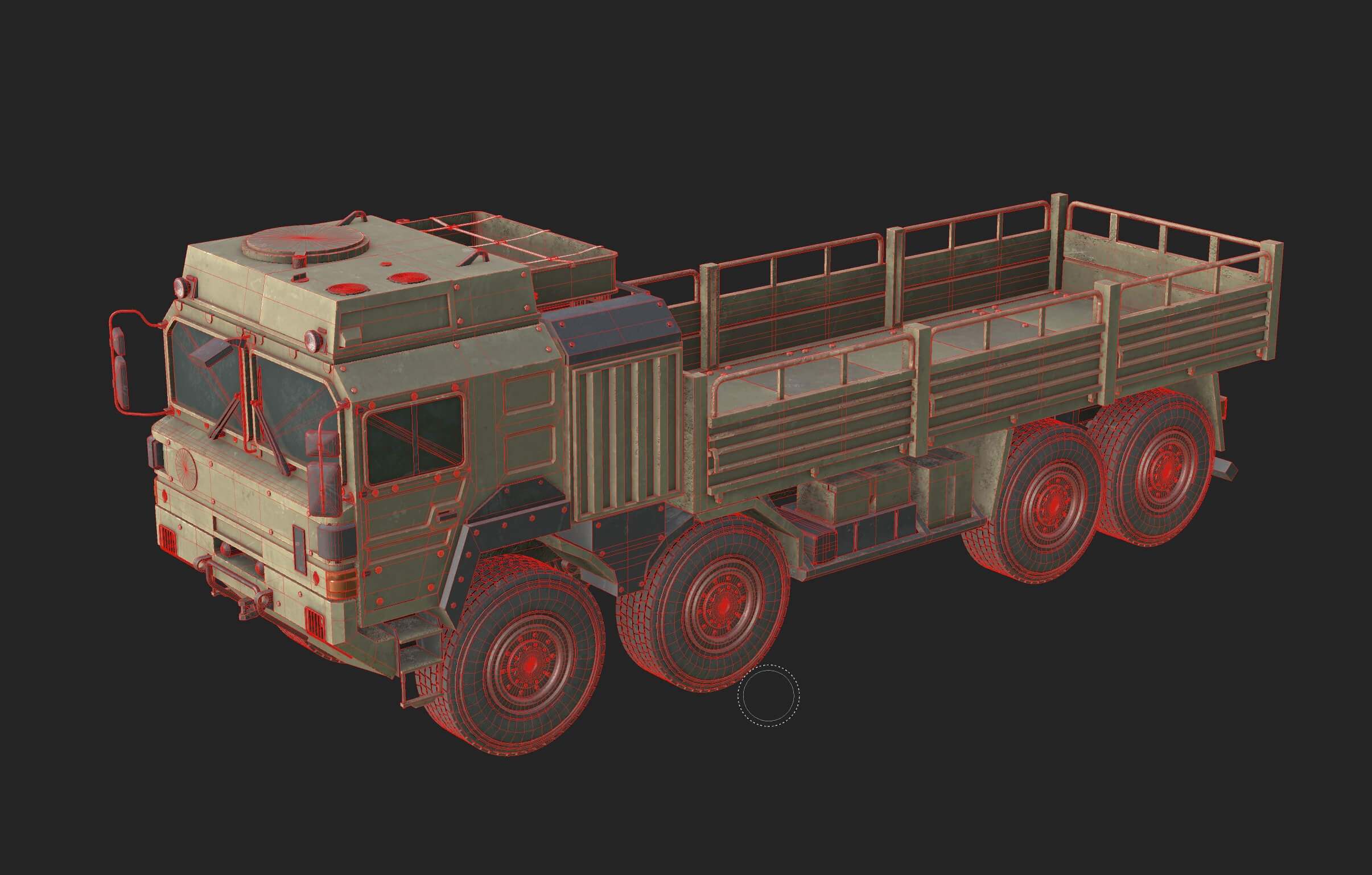 Man HX77 Loader Military Truck - 3D Model by 3dstudio