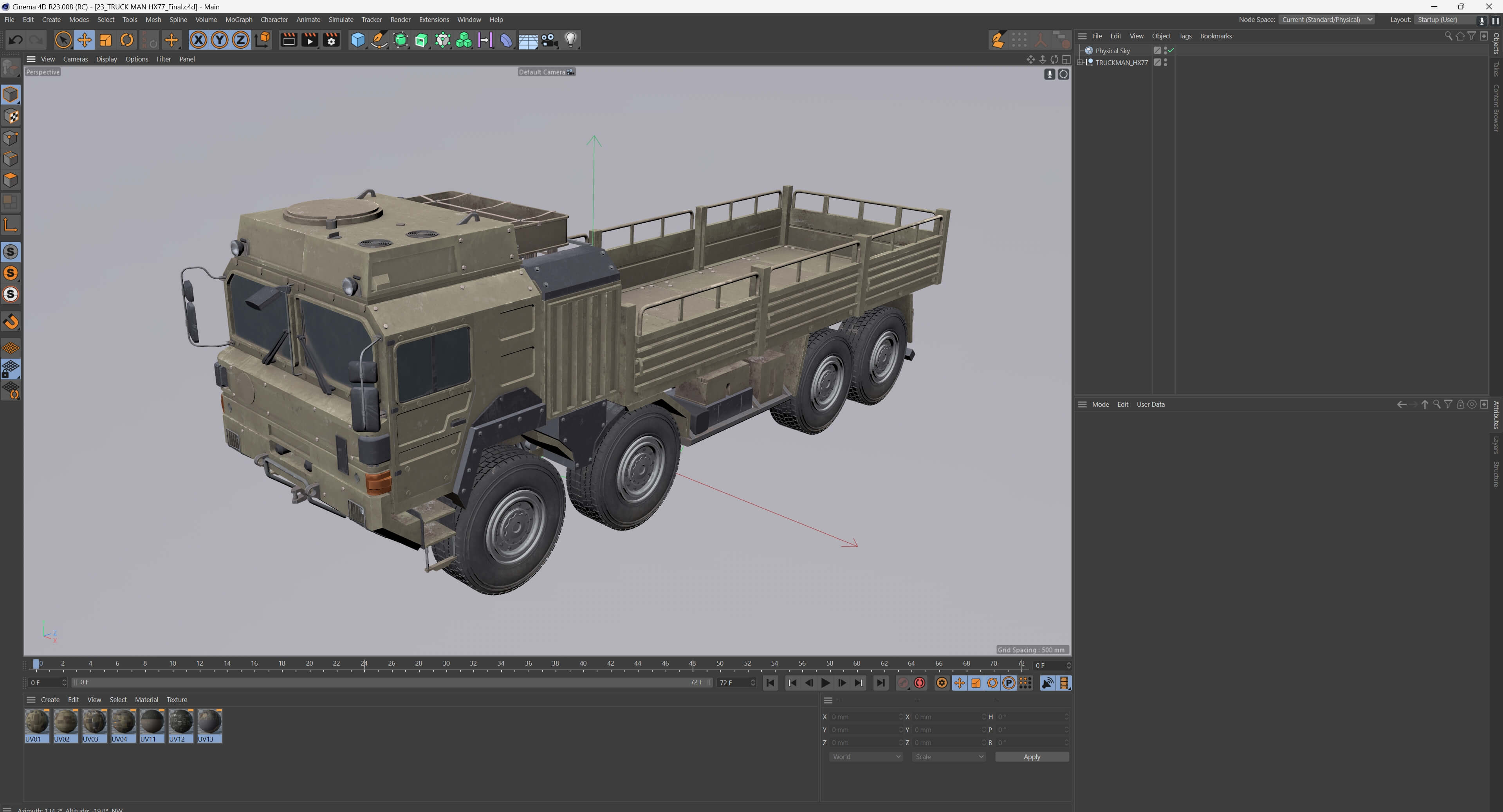 Man HX77 Loader Military Truck Mark IV Female Tank 3D Model by 3dstudio