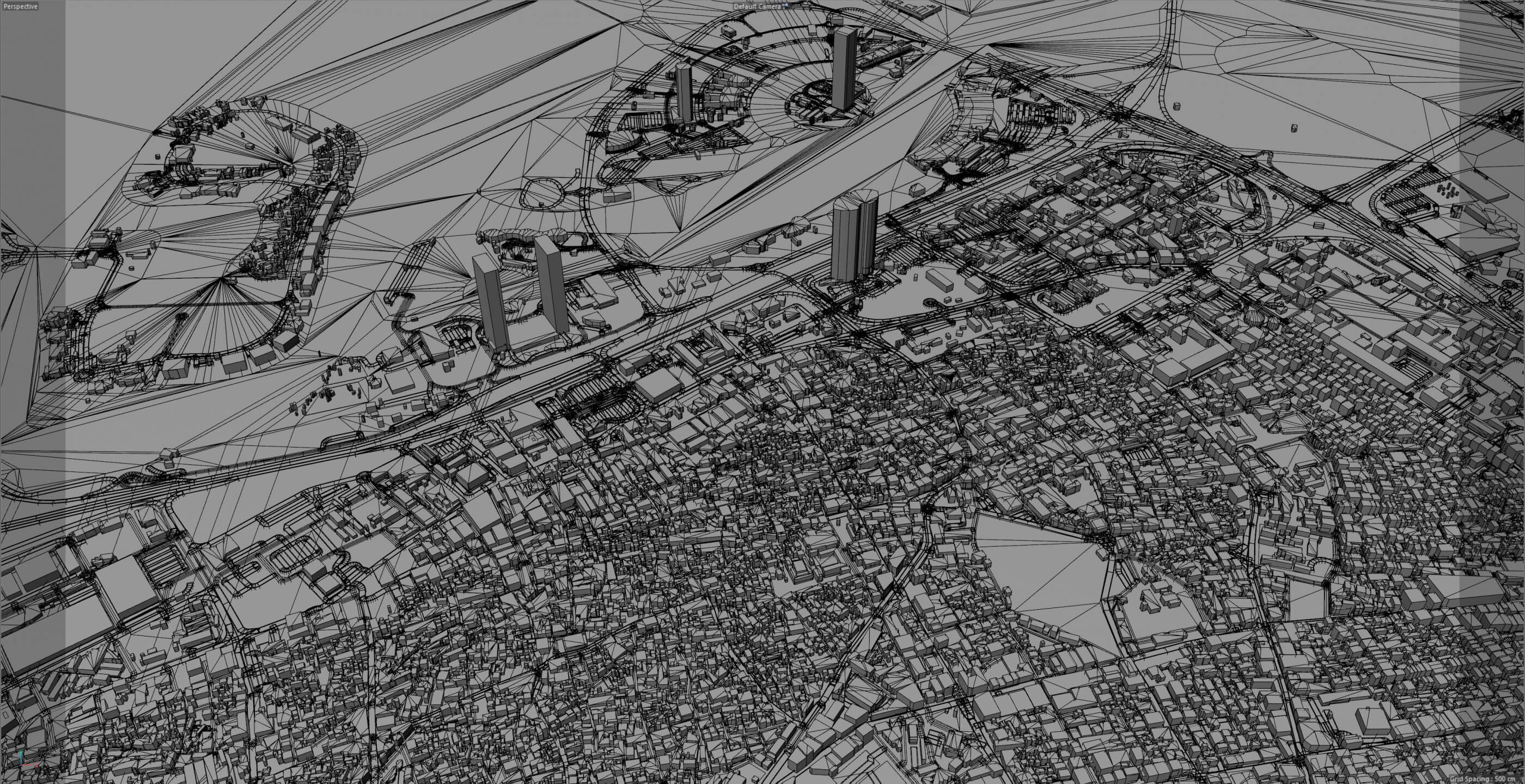 Manama City Bahrain 3D Model 30km by 3dstudio