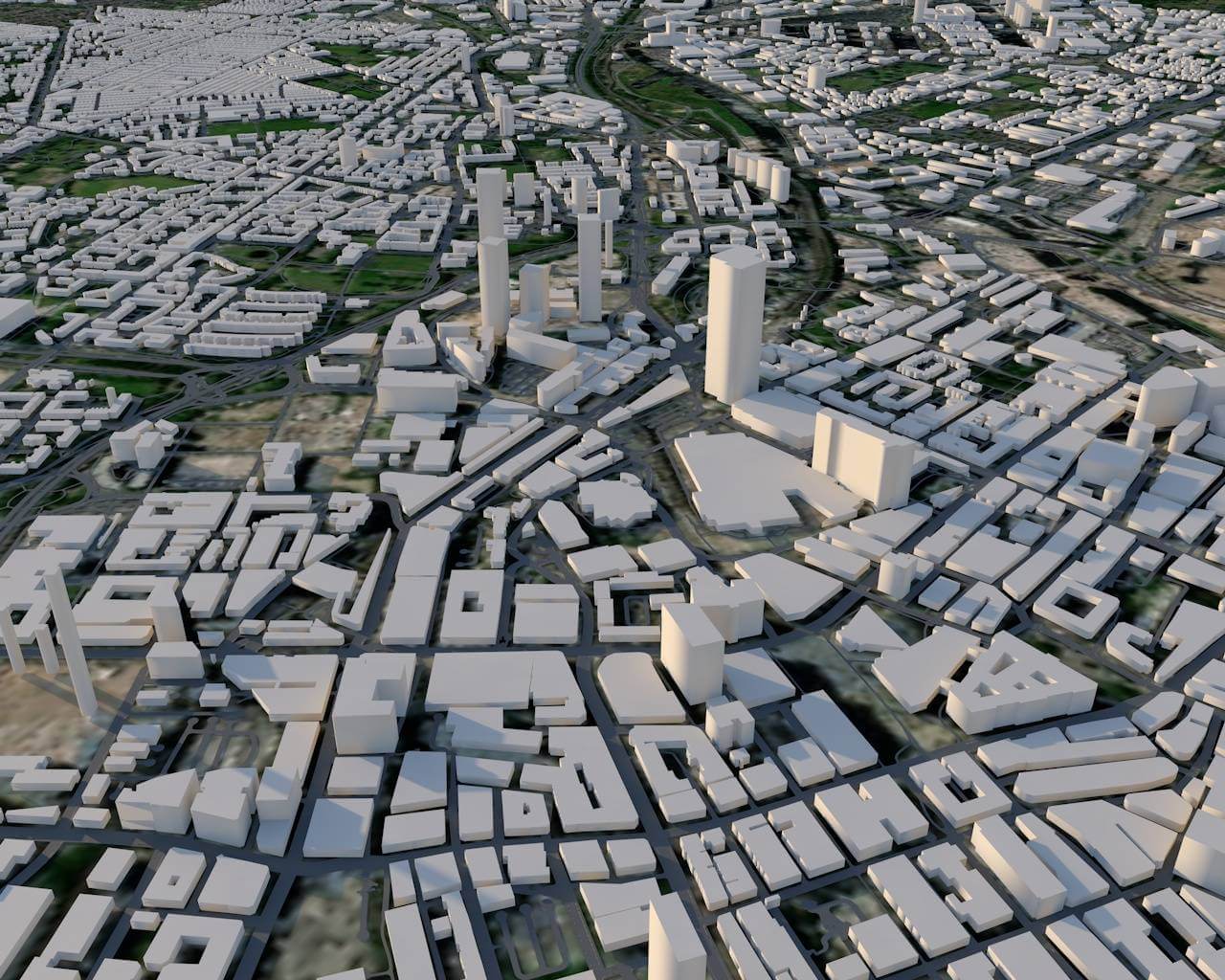 Manchester England - 3D Model by 3dstudio