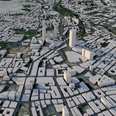 Manchester England - 3D Model by 3dstudio