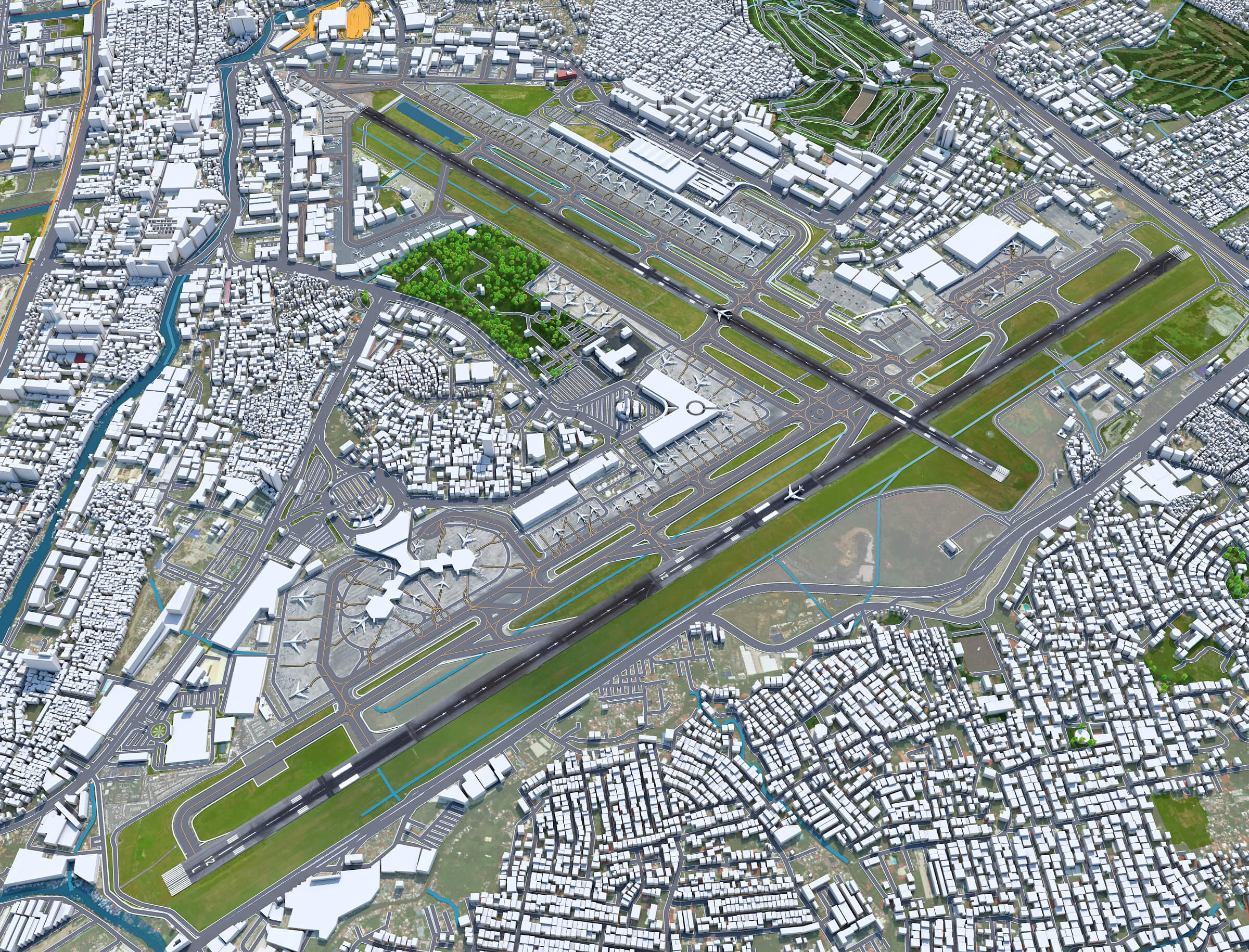 Manila Ninoy Aquino Airport - 3D Model by 3dstudio