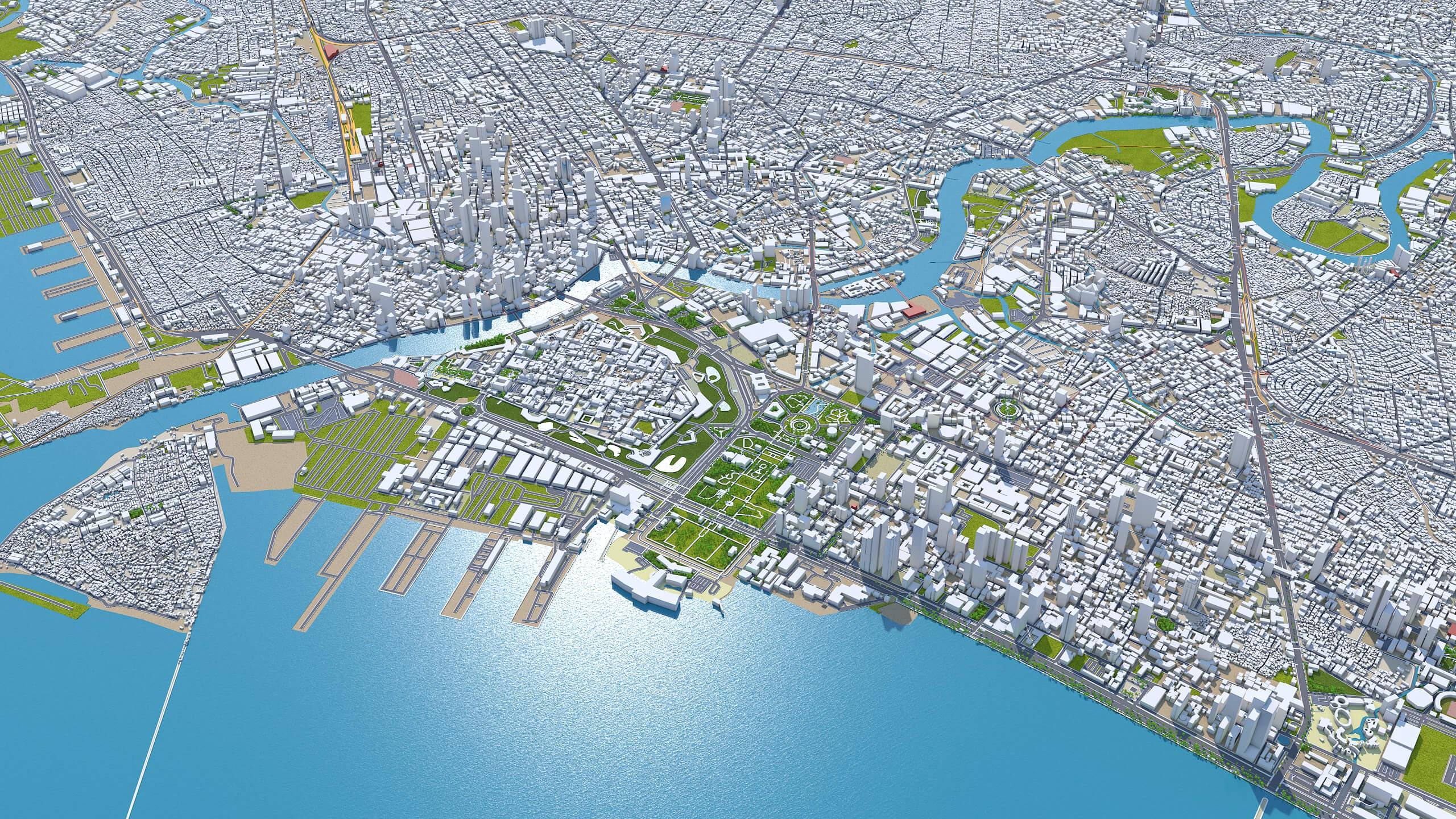 Manila, Philippines 30km - 3D Model by 3dstudio
