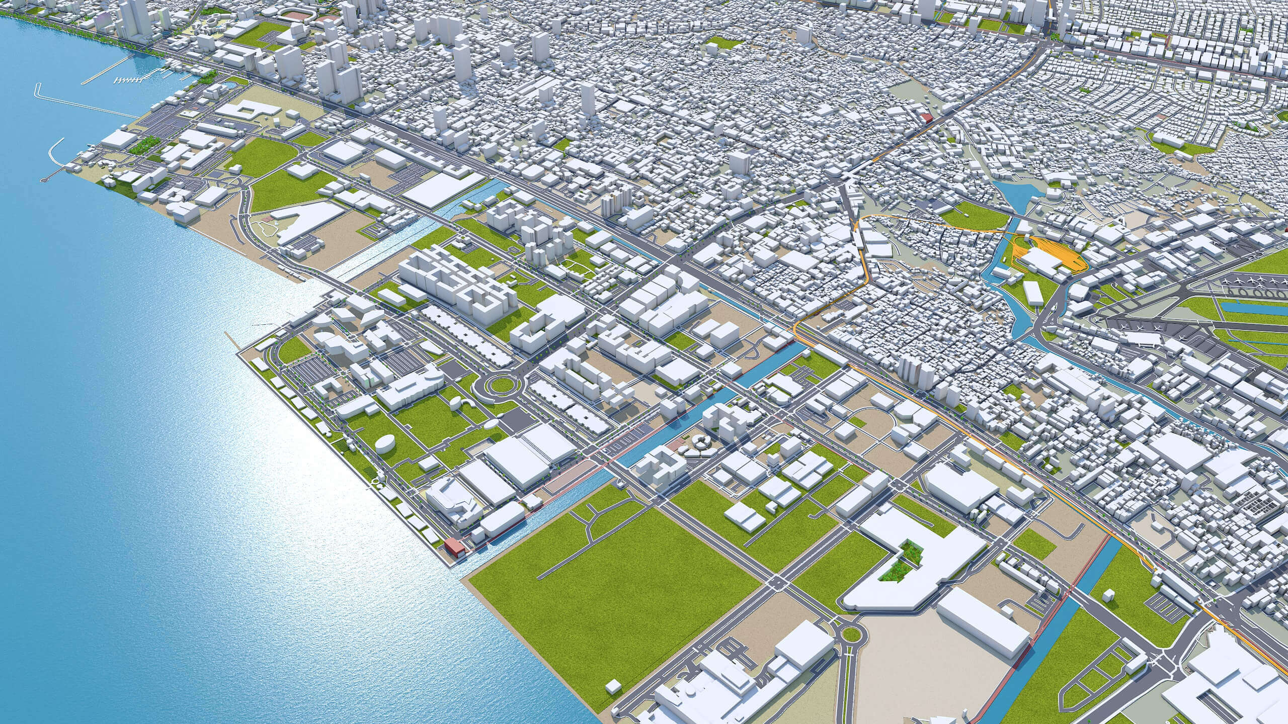 Manila, Philippines 30km - 3D Model by 3dstudio