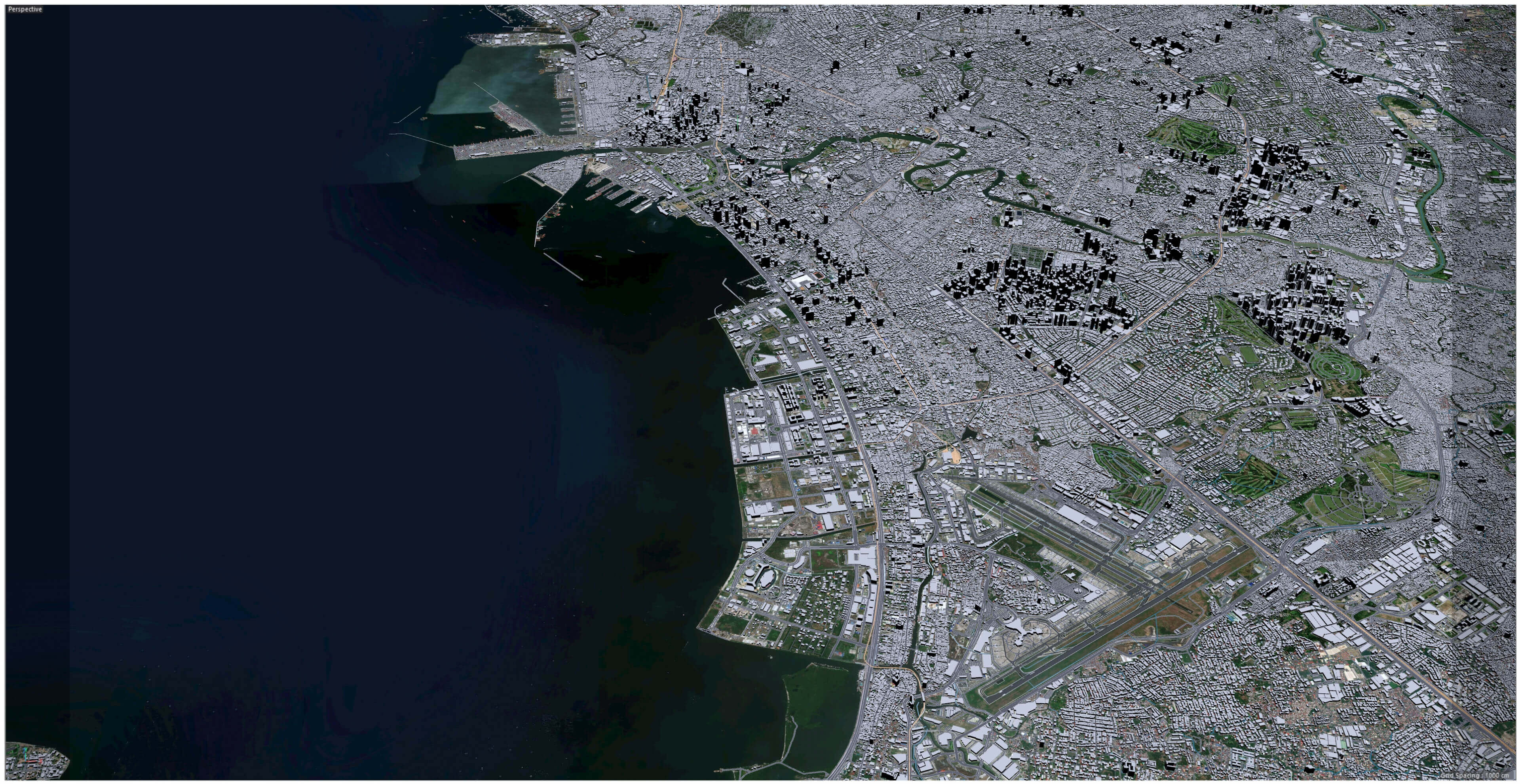 Manila, Philippines 30km - 3D Model by 3dstudio