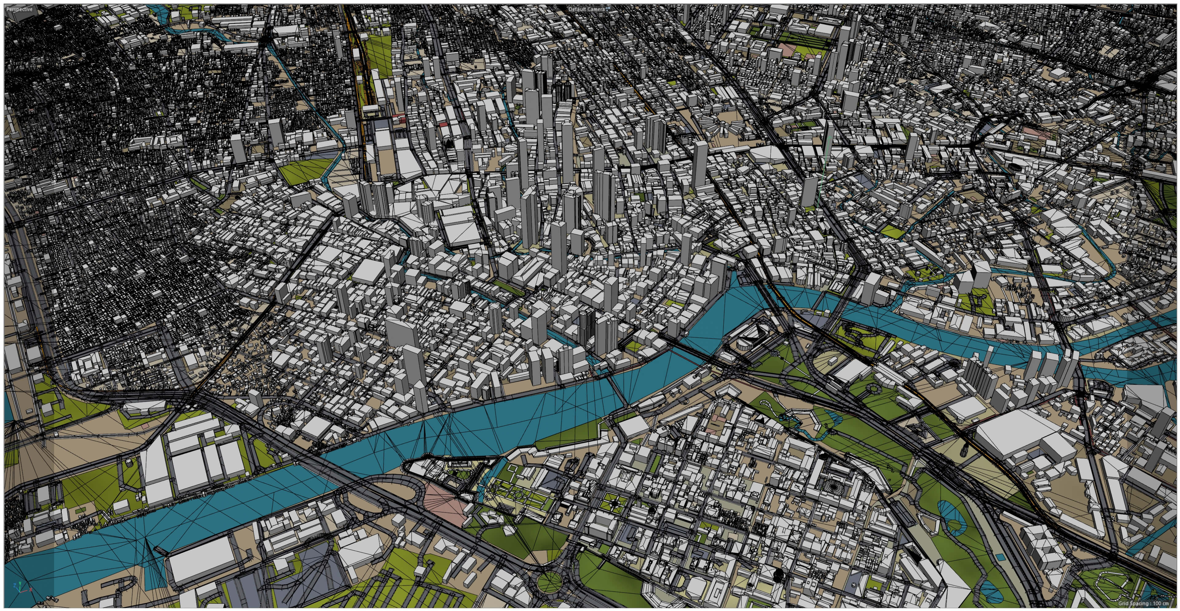 Manila, Philippines 30km - 3D Model by 3dstudio