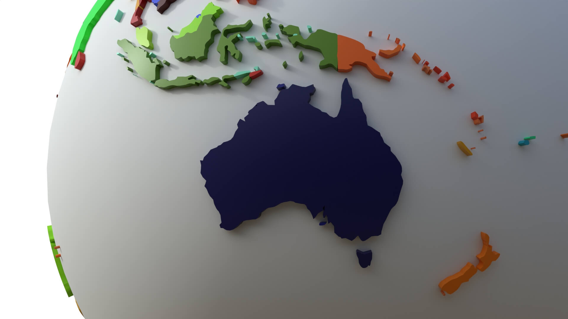 Map Countries Globe - 3D Model by 3dstudio