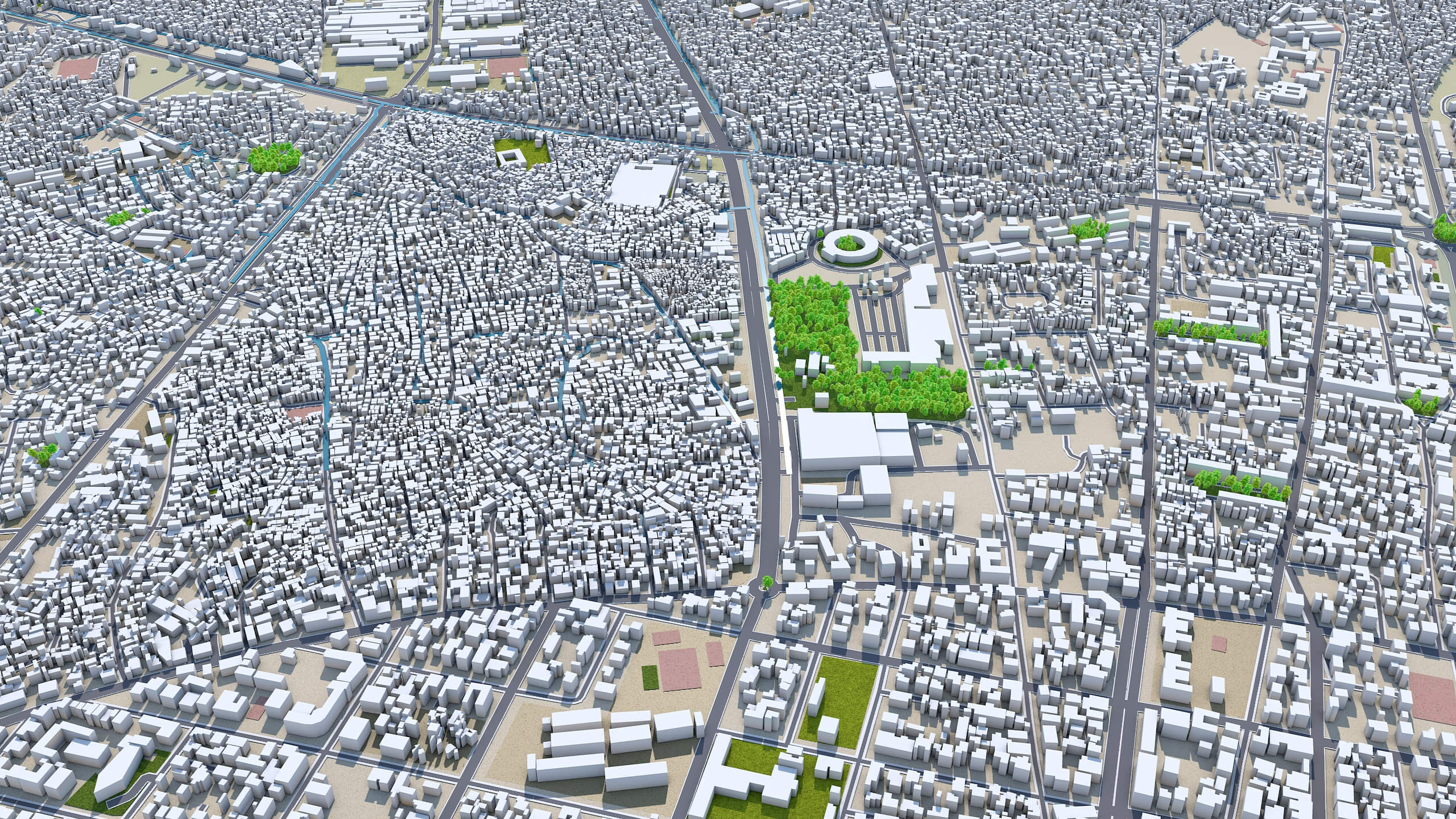 Maputo City Mozambique 3D Model 30km by 3dstudio