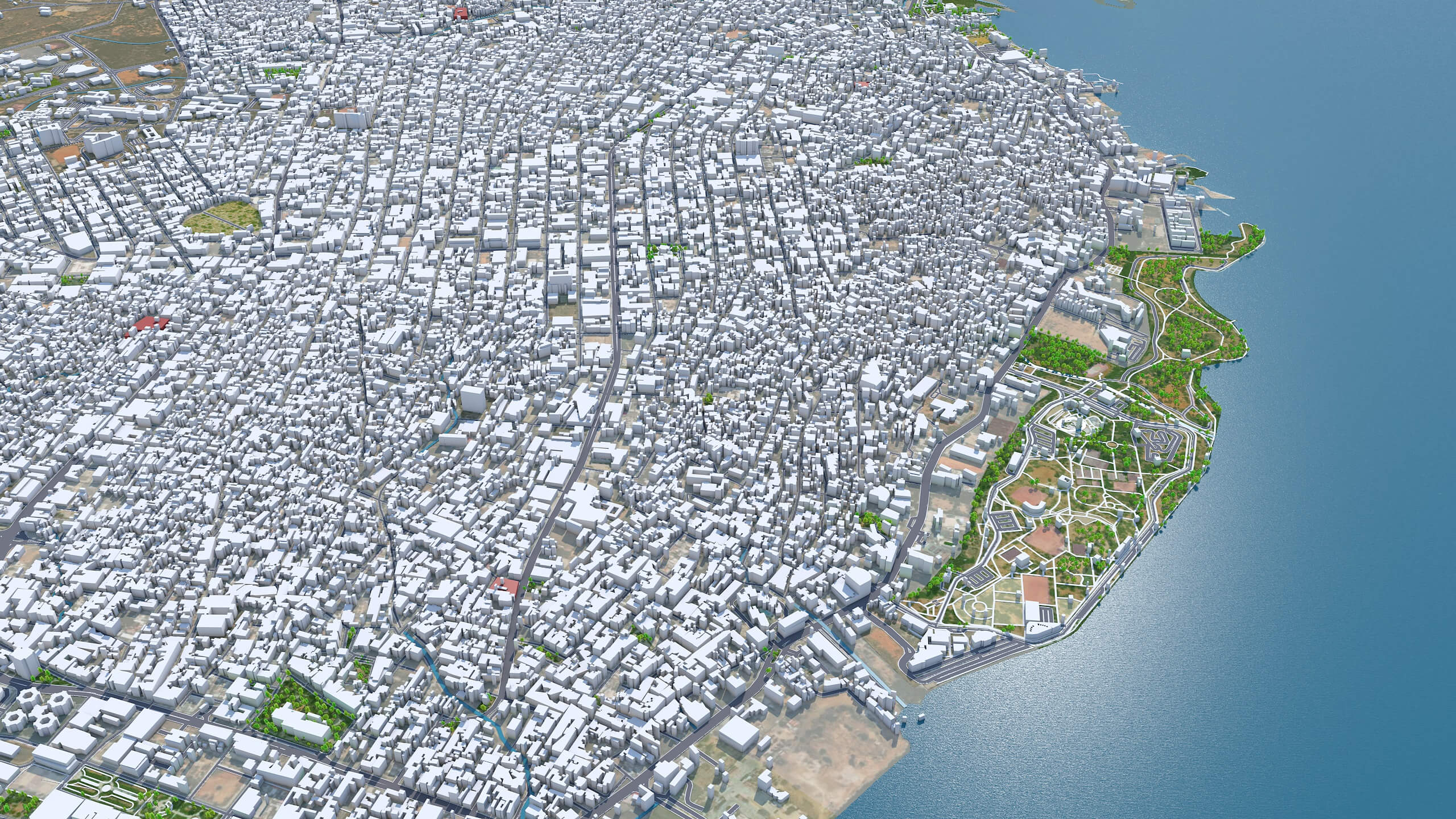 Maracaibo City Zulia Venezuela 3D Model 30km by 3dstudio