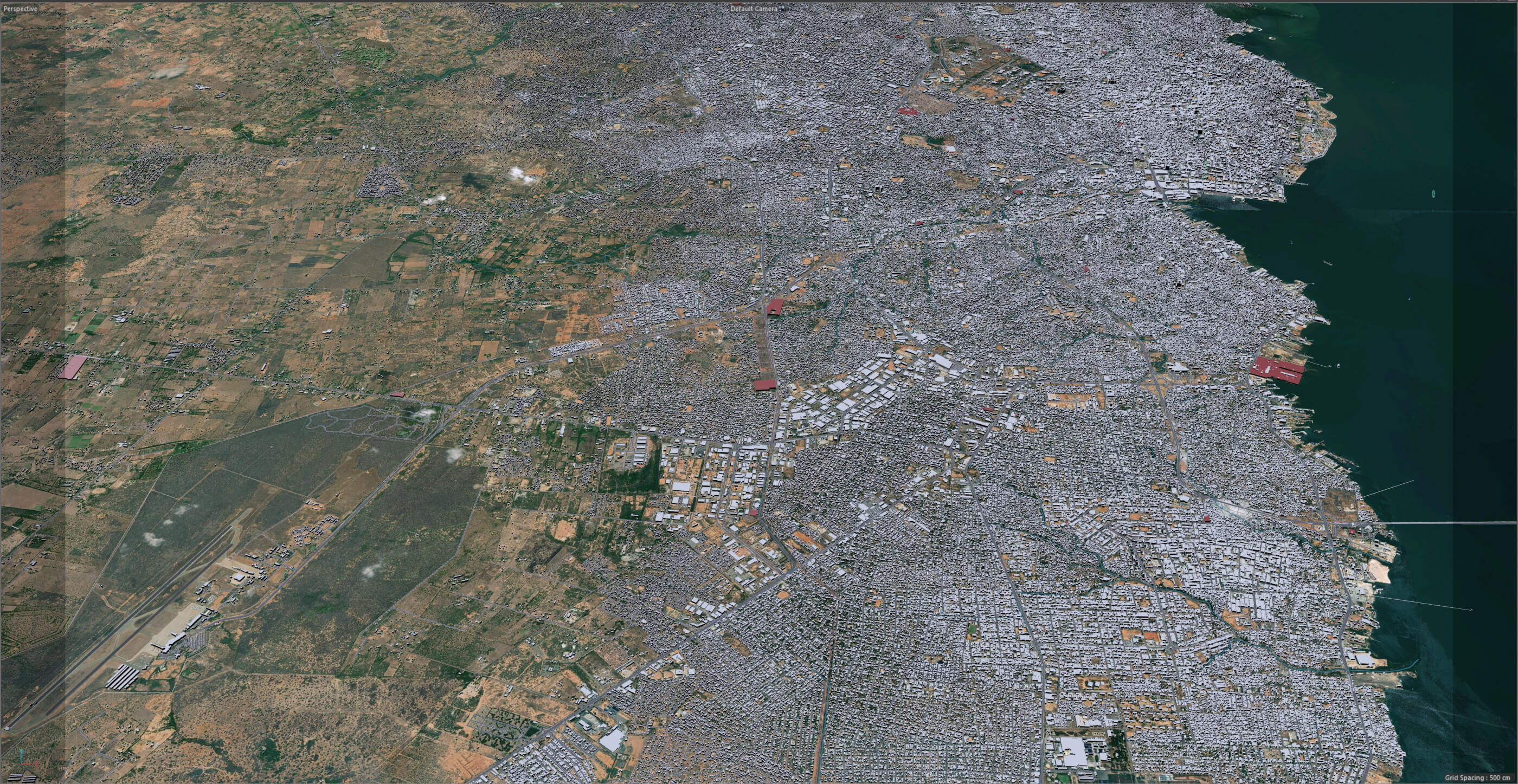 Maracaibo City Zulia Venezuela 3D Model 30km by 3dstudio