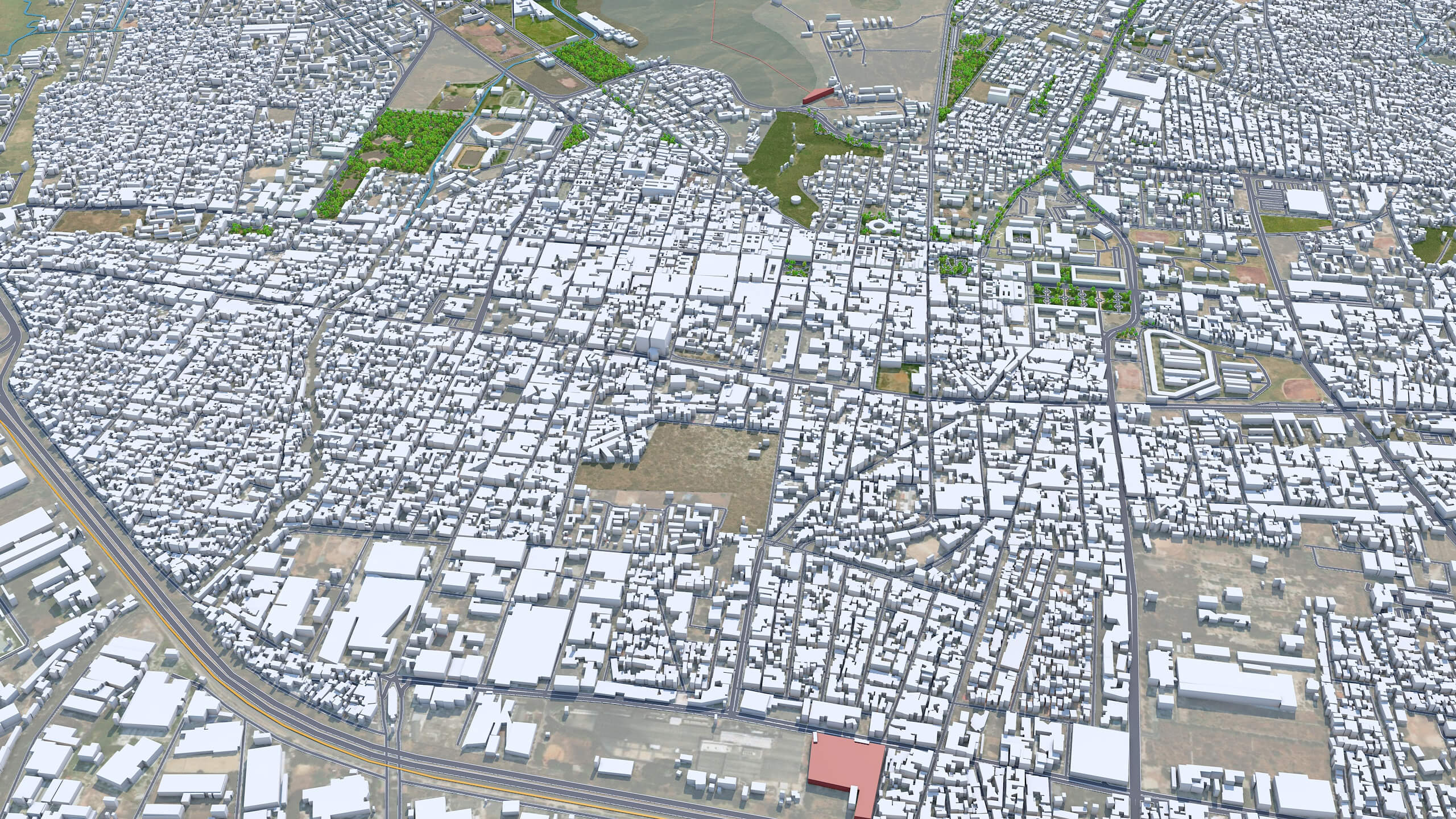 Maracay Aragua City Venezuela 3D Model 35km by 3dstudio