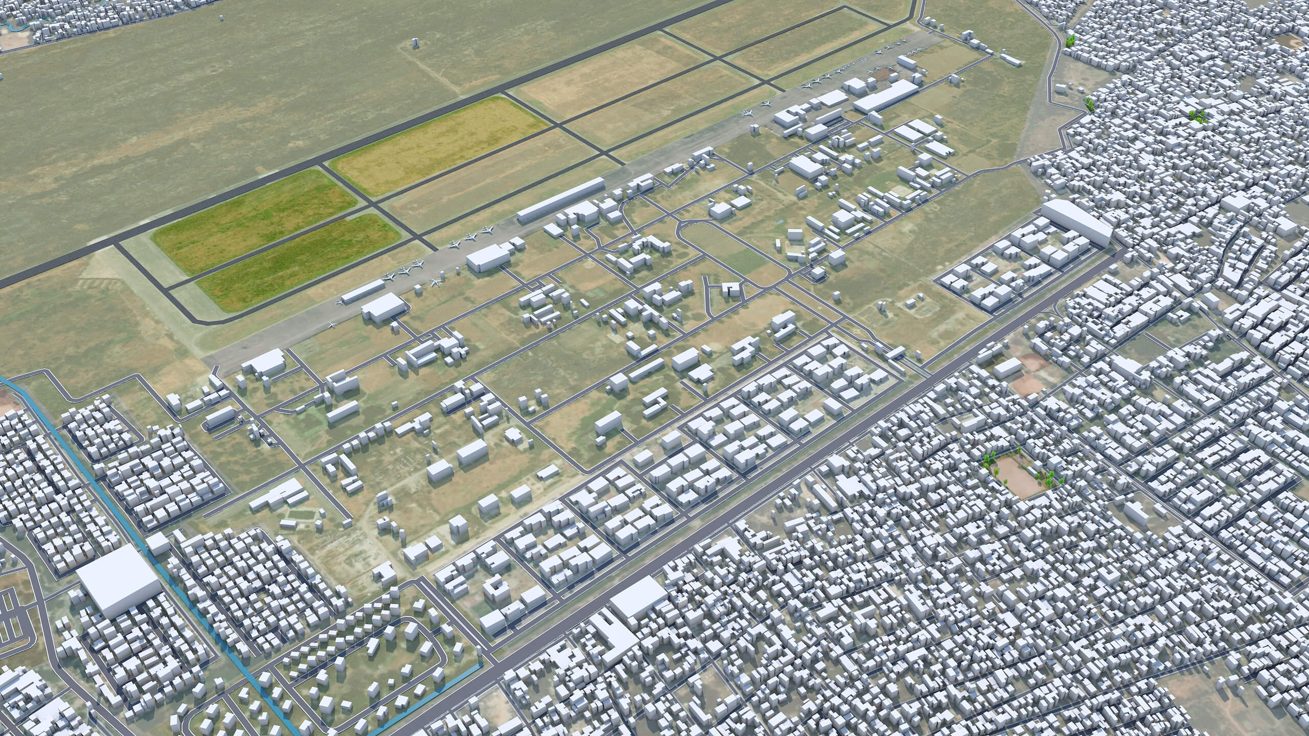 Maracay Aragua City Venezuela 3D Model 35km by 3dstudio