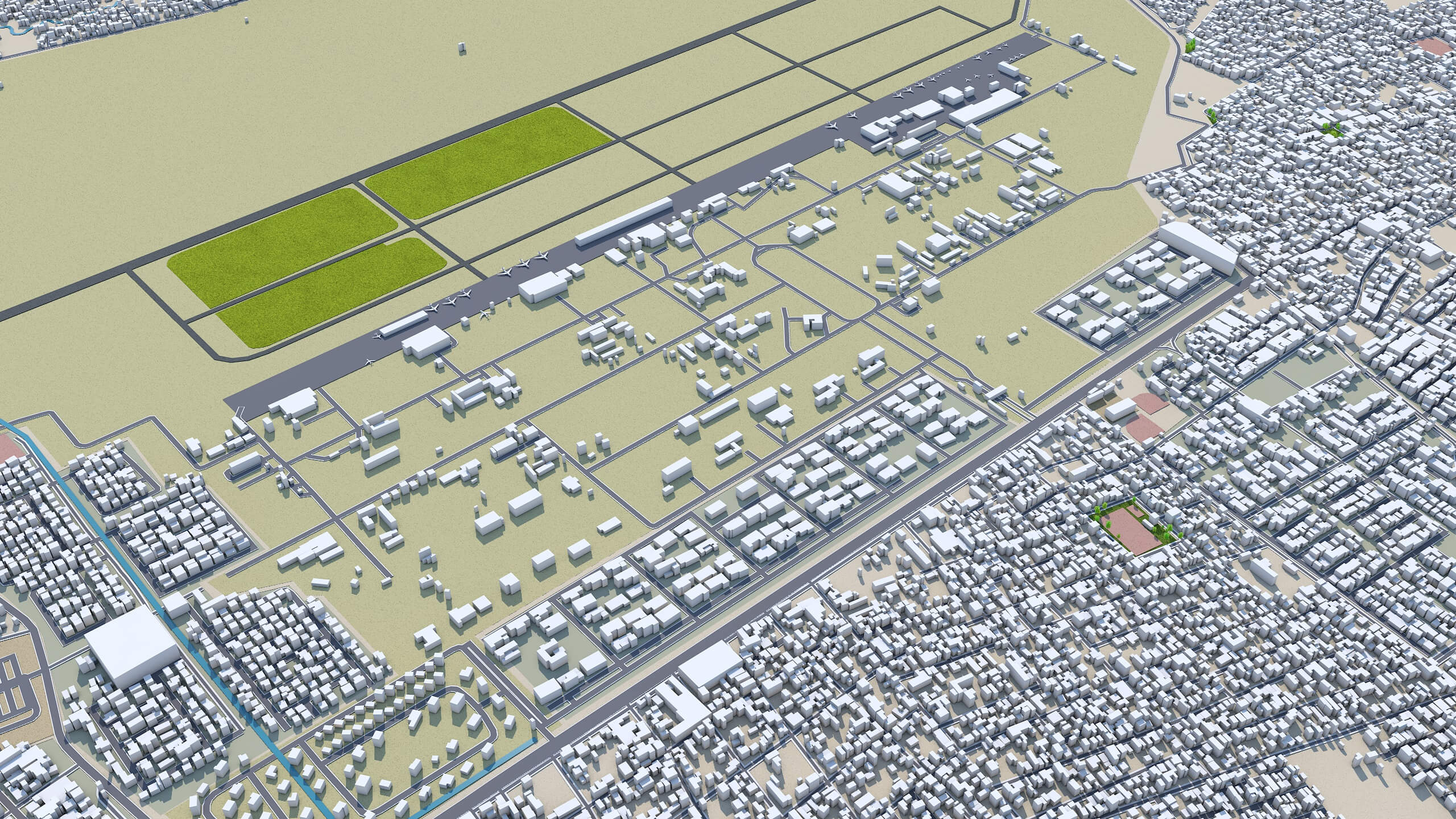Maracay Aragua City Venezuela 3D Model 35km by 3dstudio