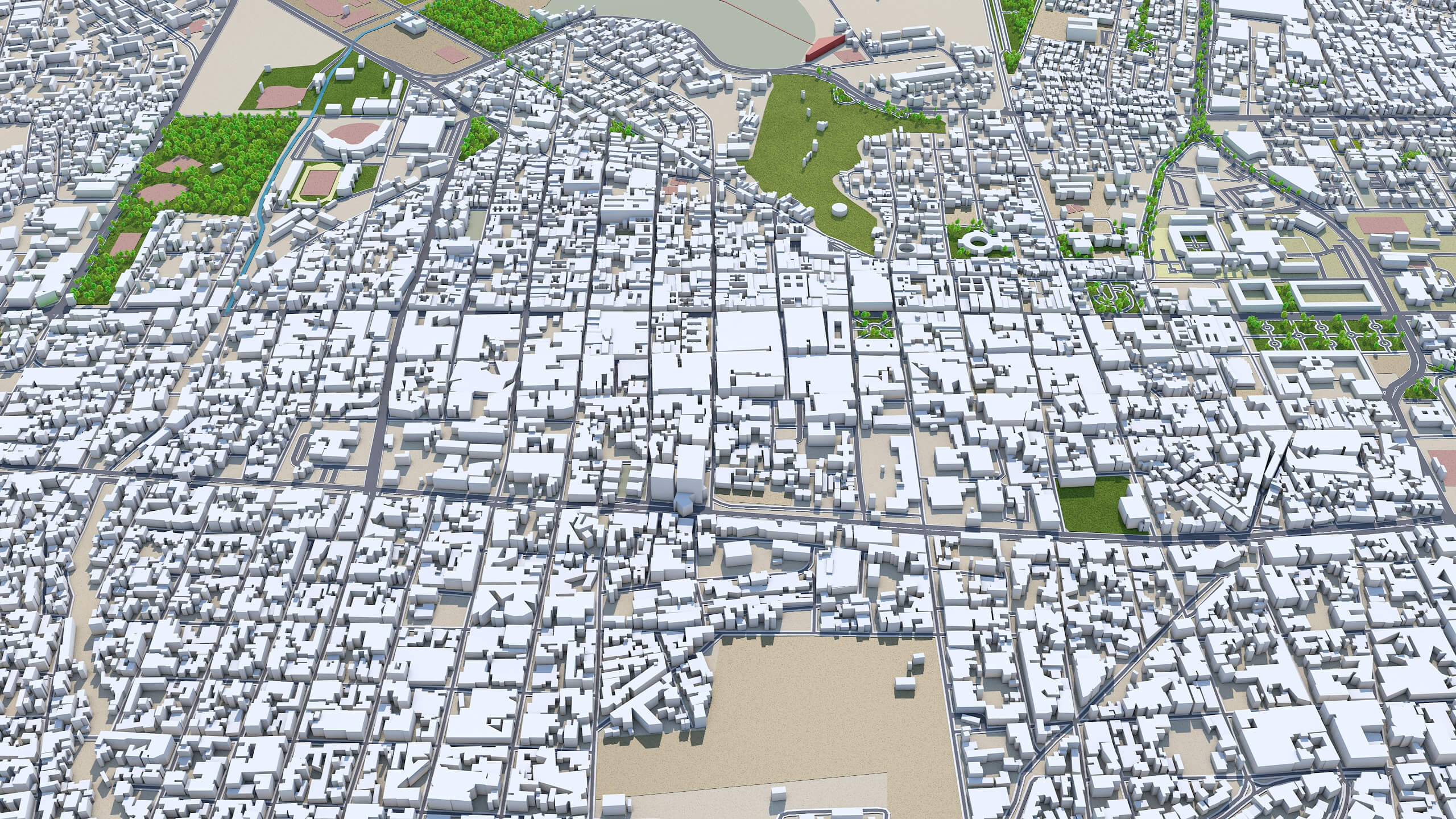 Maracay Aragua City Venezuela 3D Model 35km by 3dstudio