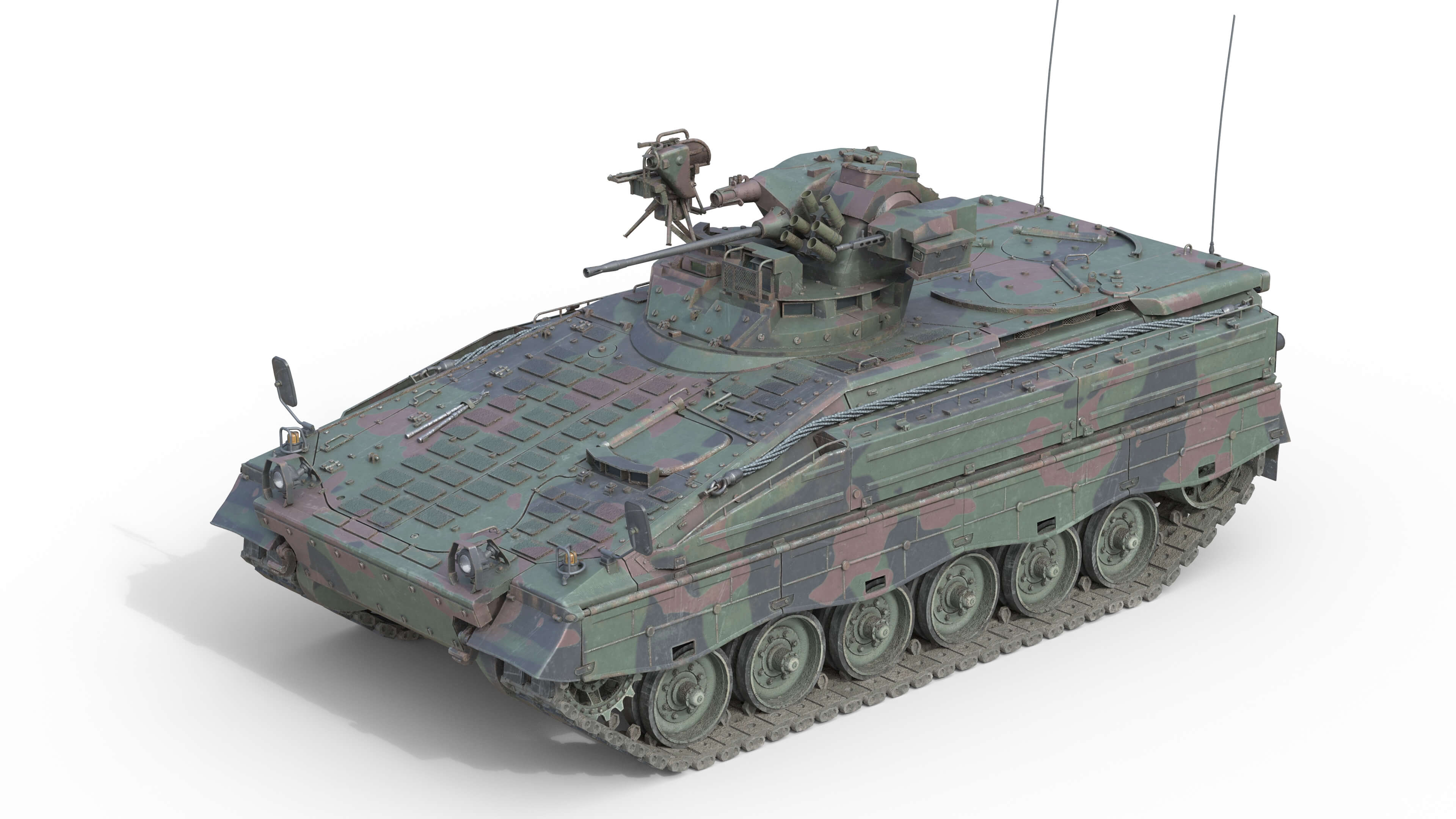 Marder 1A3 Infantry Fighting Vehicle - 3D Model by 3dstudio