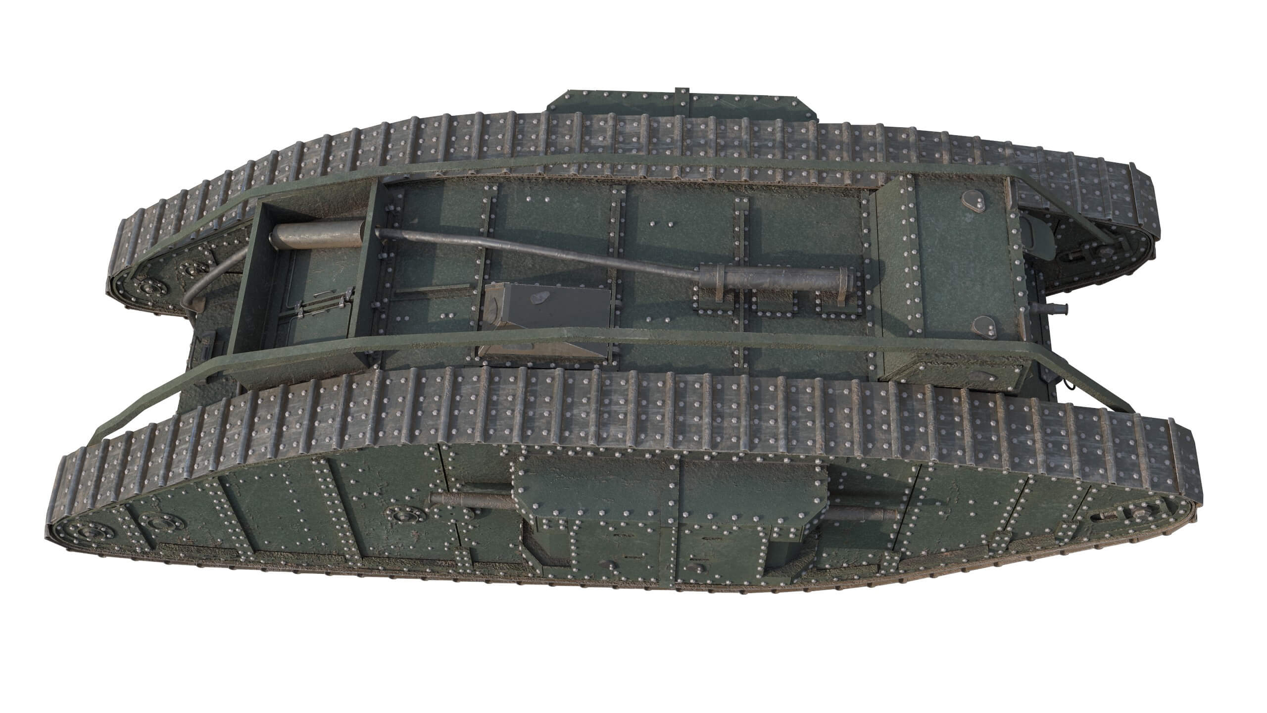 Mark IV Female Tank 3D Model by 3dstudio