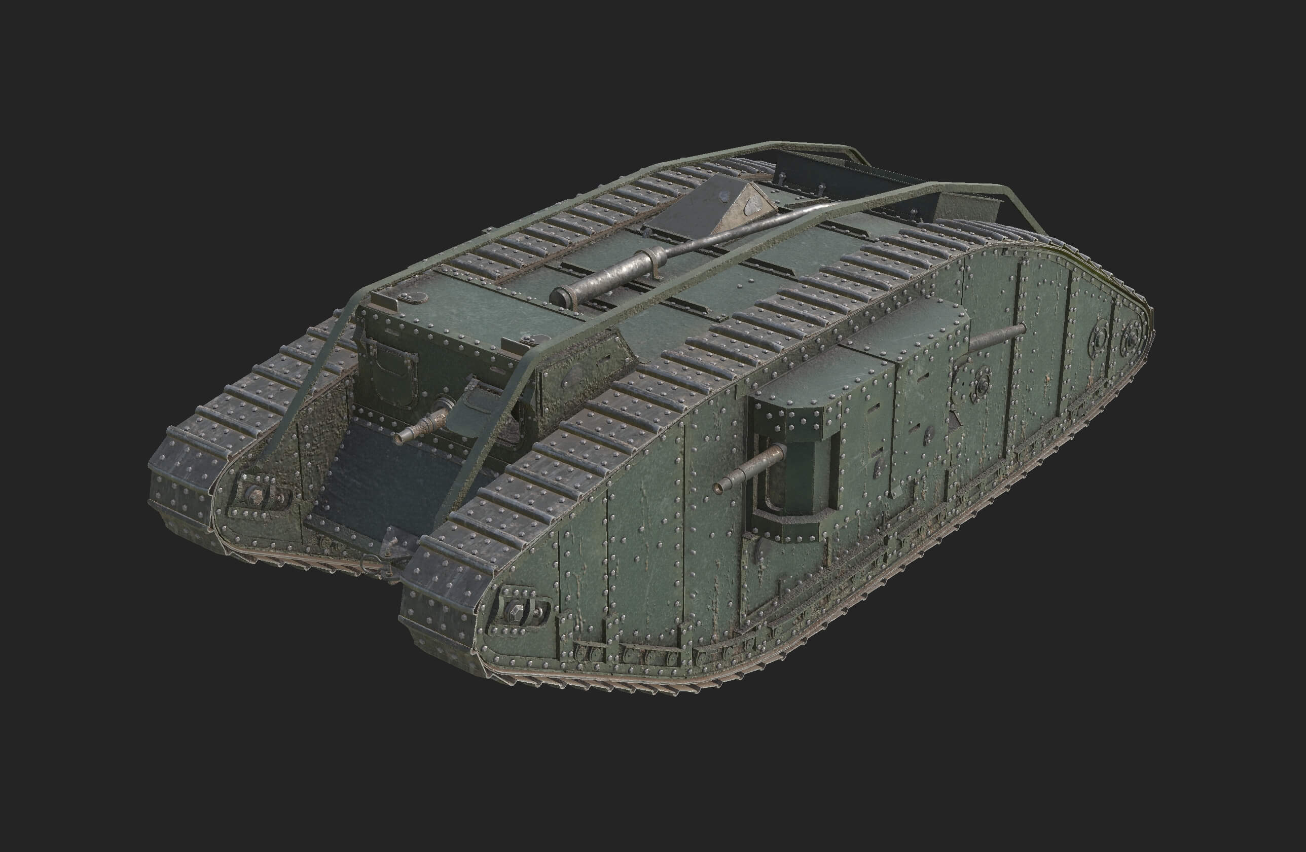 Mark IV Female Tank 3D Model by 3dstudio