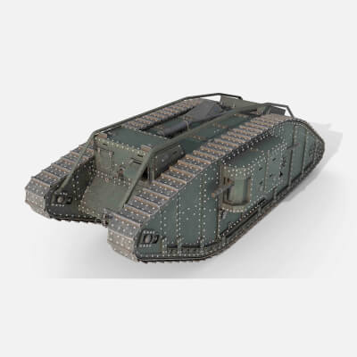 Mark IV Female Tank - 3D Model by 3dstudio