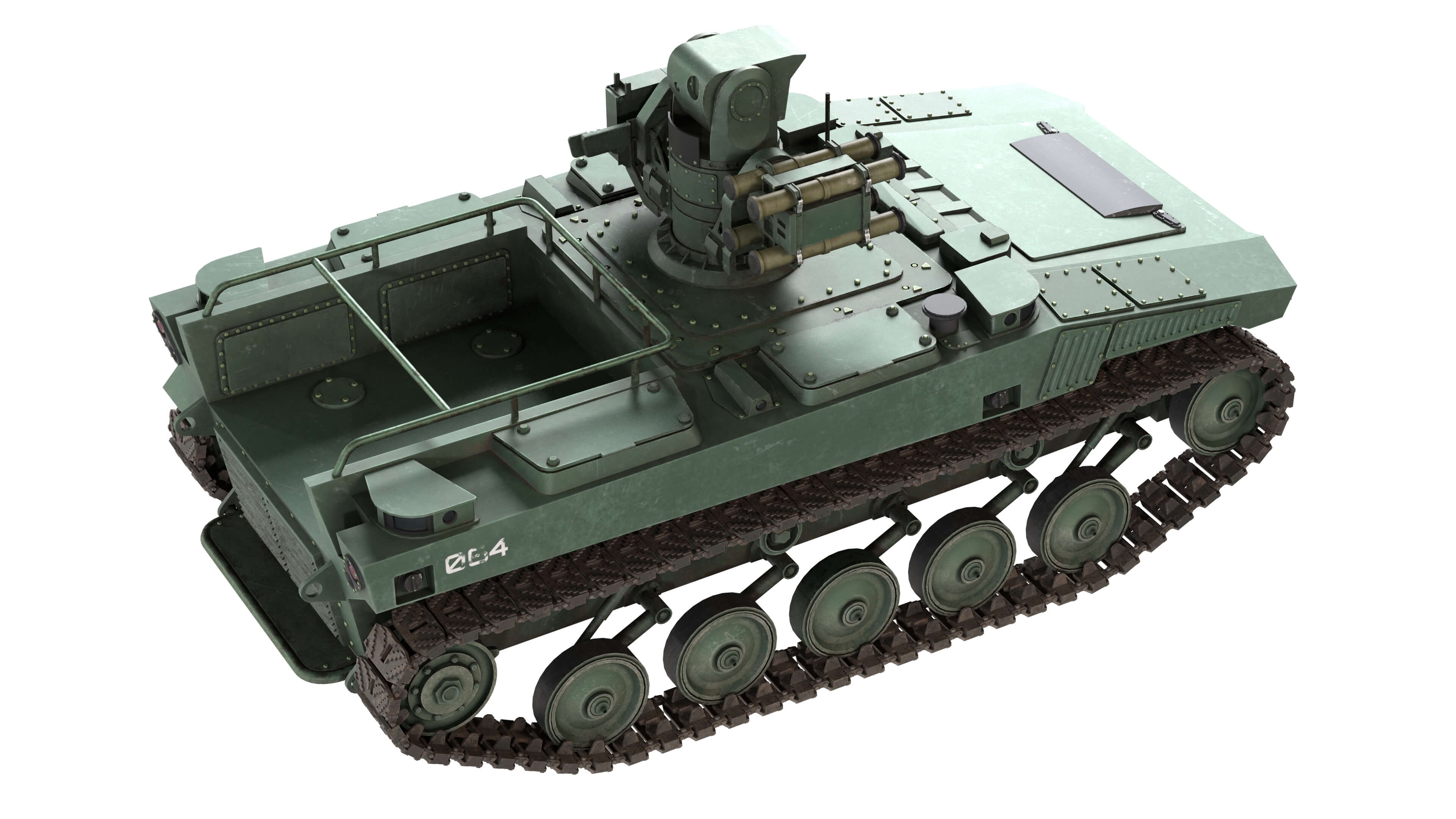 Marker Snti Tank Robot Ugv - 3D Model by 3dstudio