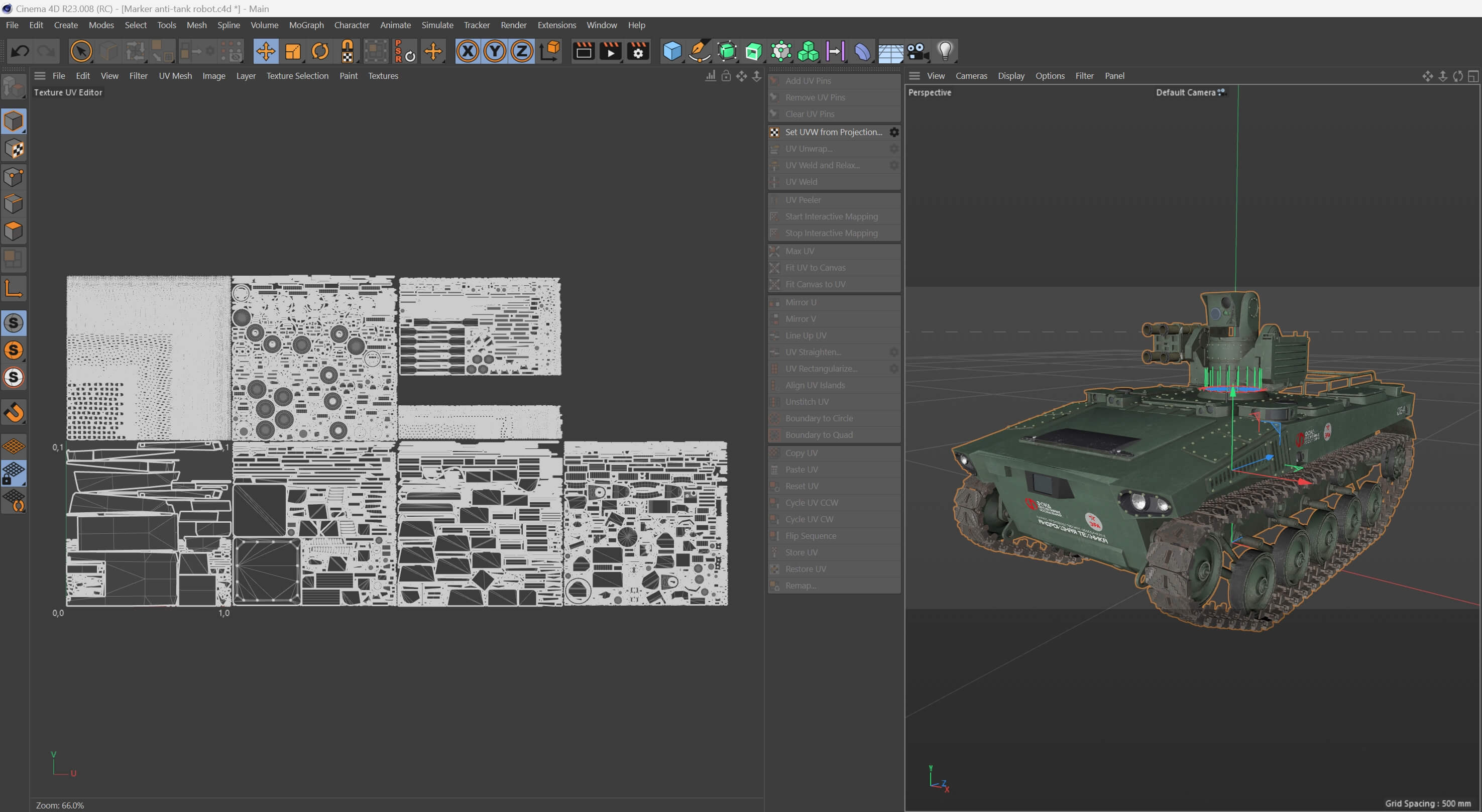 Marker Snti Tank Robot Ugv - 3D Model by 3dstudio