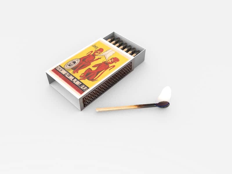 Match Box - 3D Model by 3dstudio