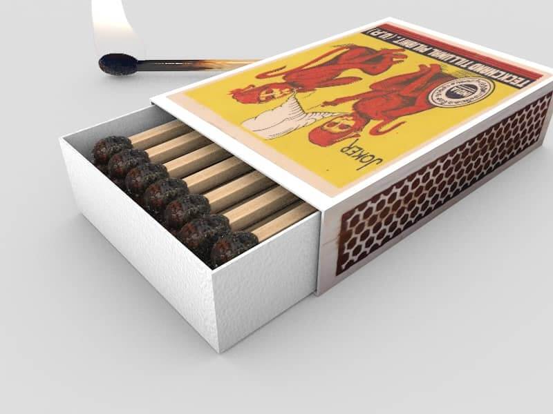 Match Box - 3D Model by 3dstudio