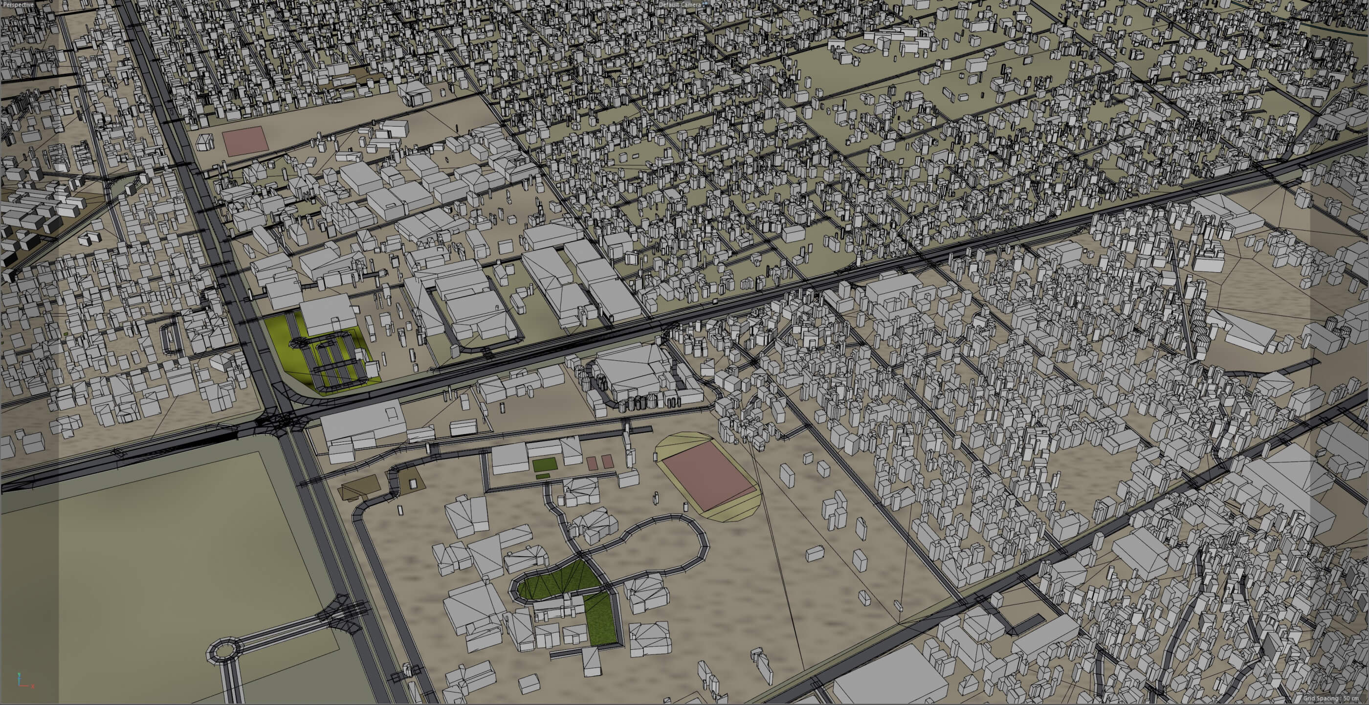 Matola City Mozambique 3D Model 20km by 3dstudio
