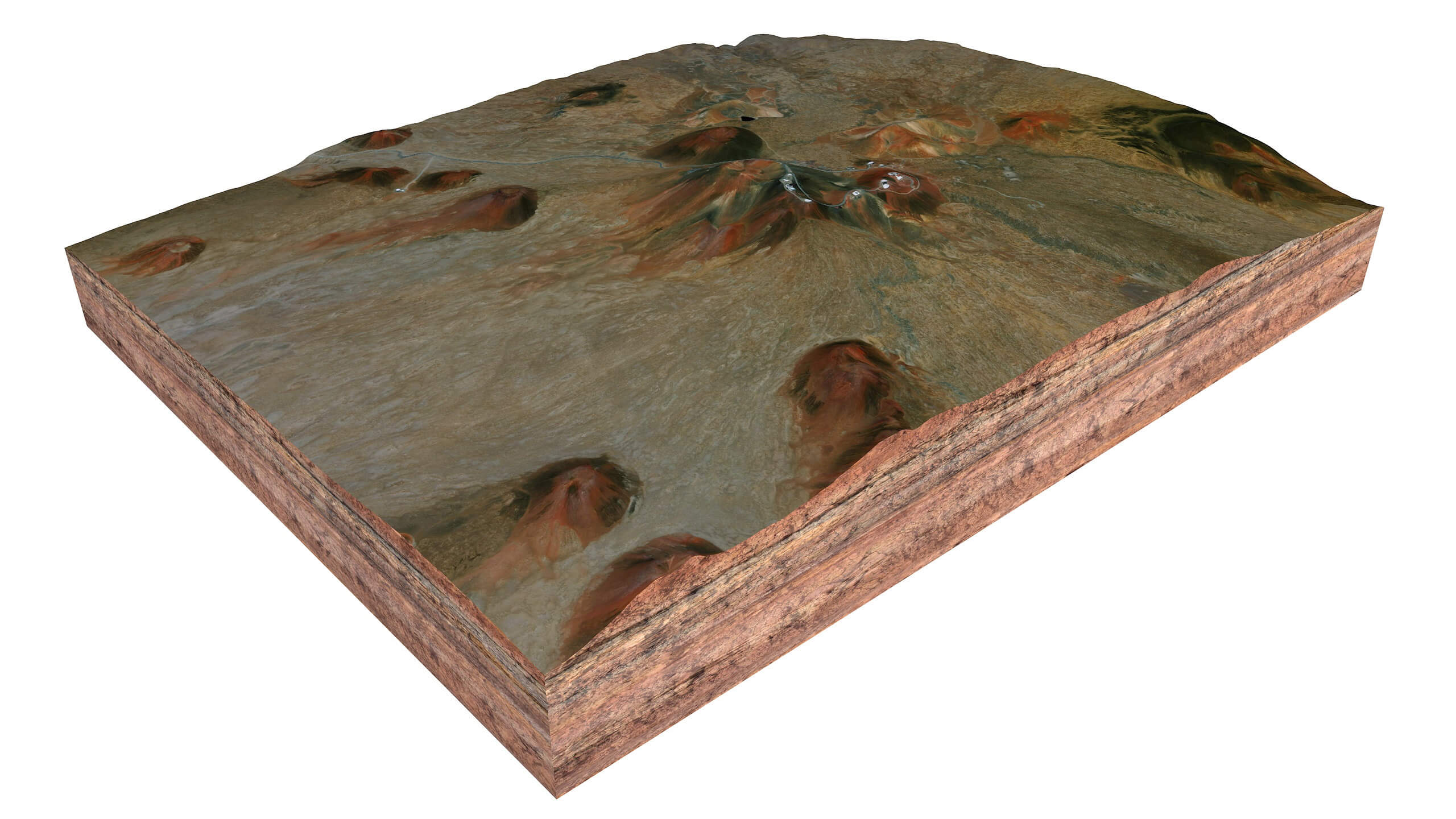 Mauna Kea Hawaii USA Terrain 3D Model by 3dstudio