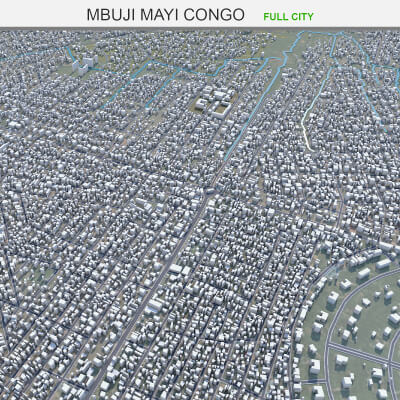 Luanda City Angola 3D Model 45km by 3dstudio