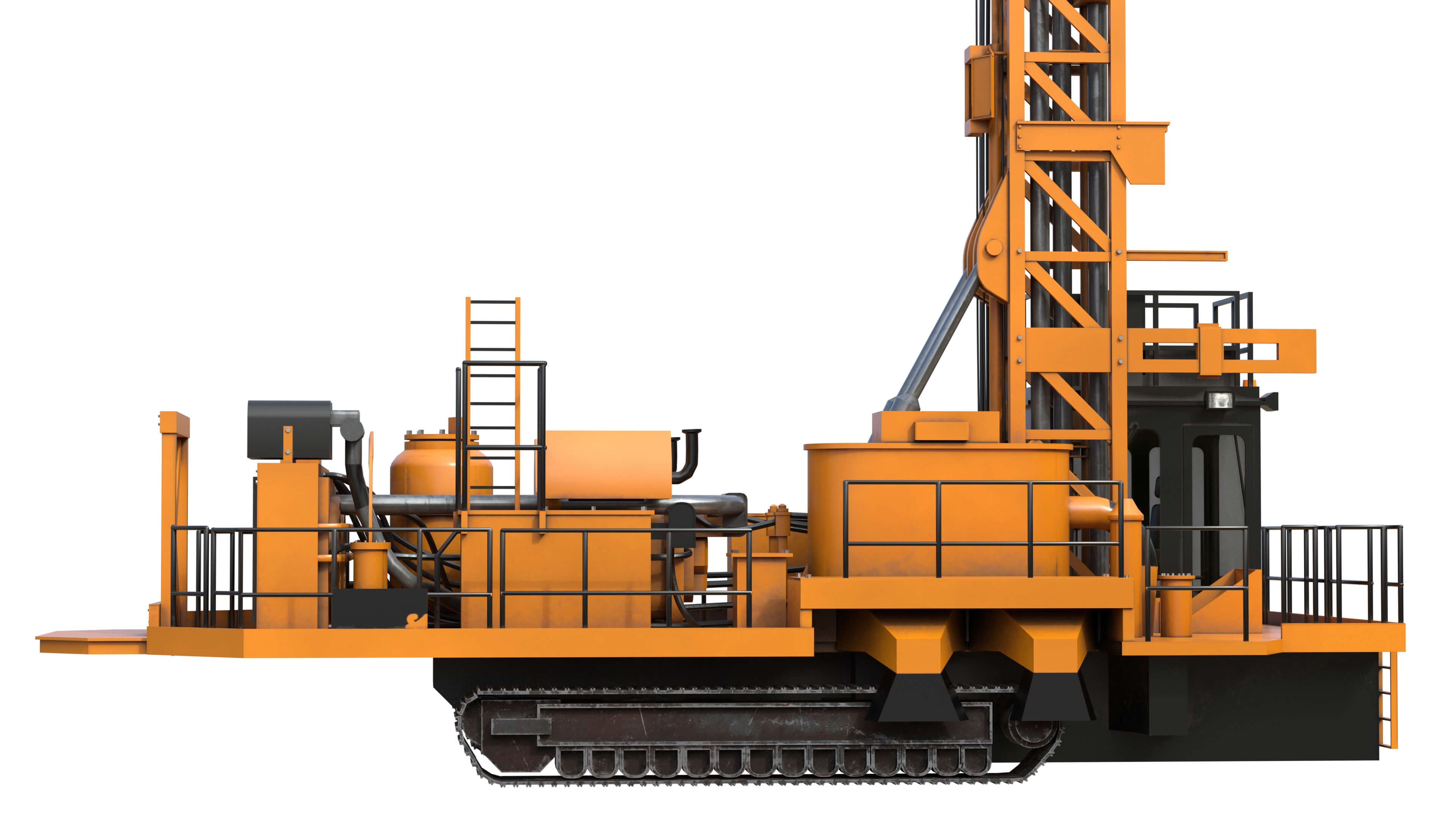 MD6310 Rotary Blast Hole Drill - 3D Model by 3dstudio