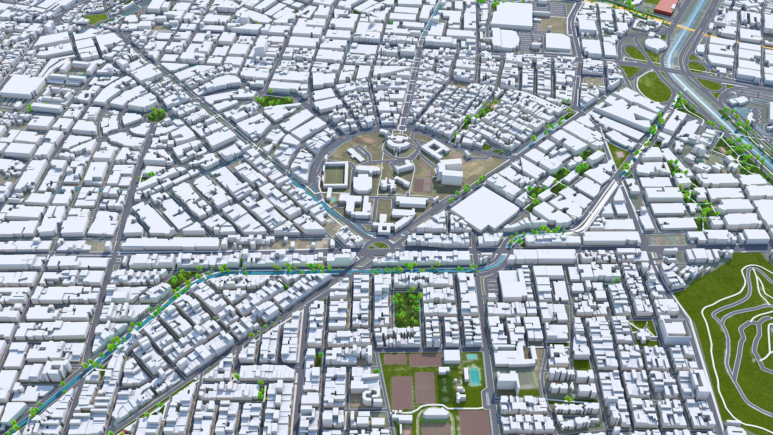 Medellin Antioquia City Colombia 3D Model 30km by 3dstudio