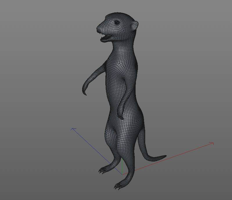 Meerkat - 3D Model by 3dstudio