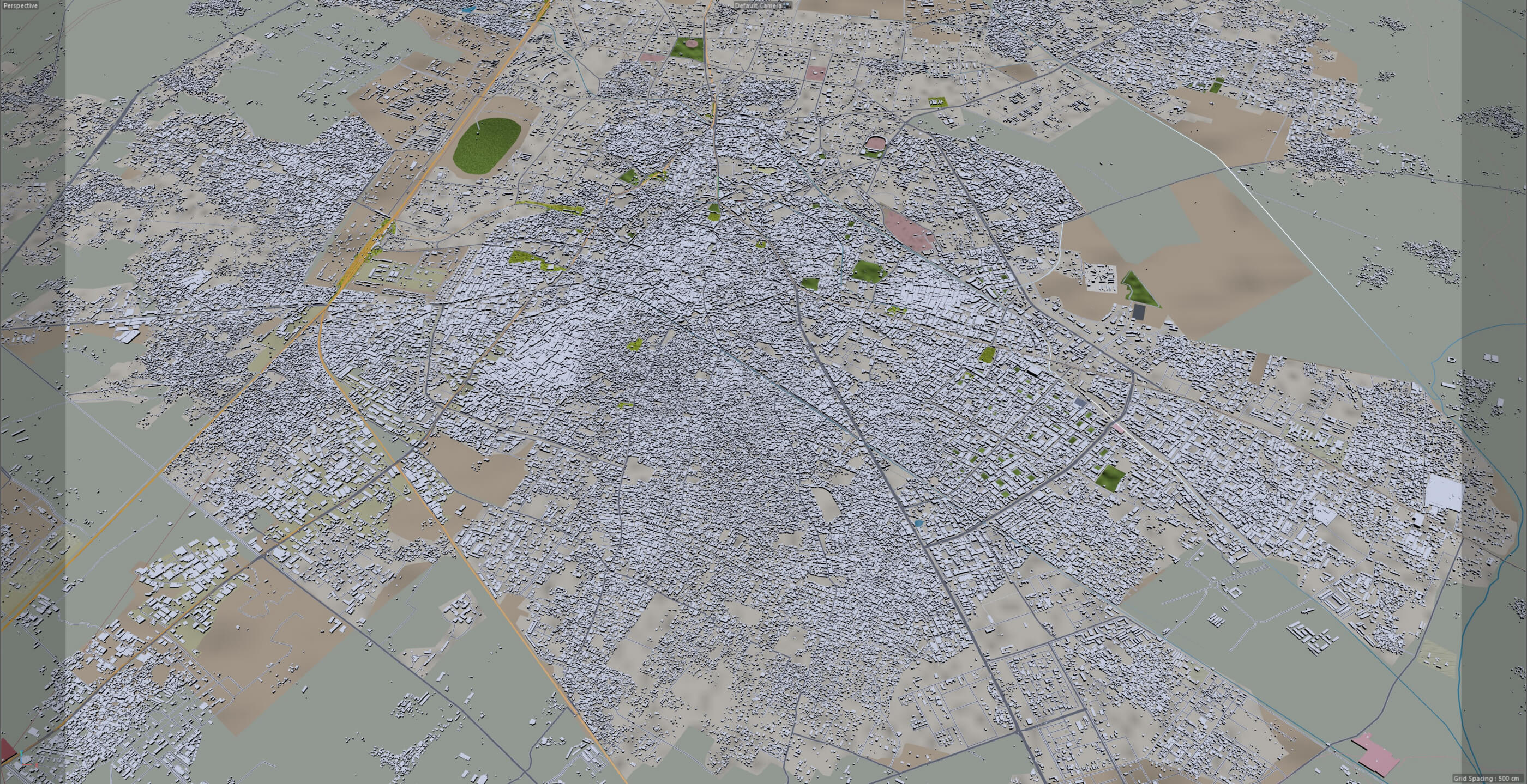 Meerut City Uttar Pradesh India 3D Model 25km by 3dstudio