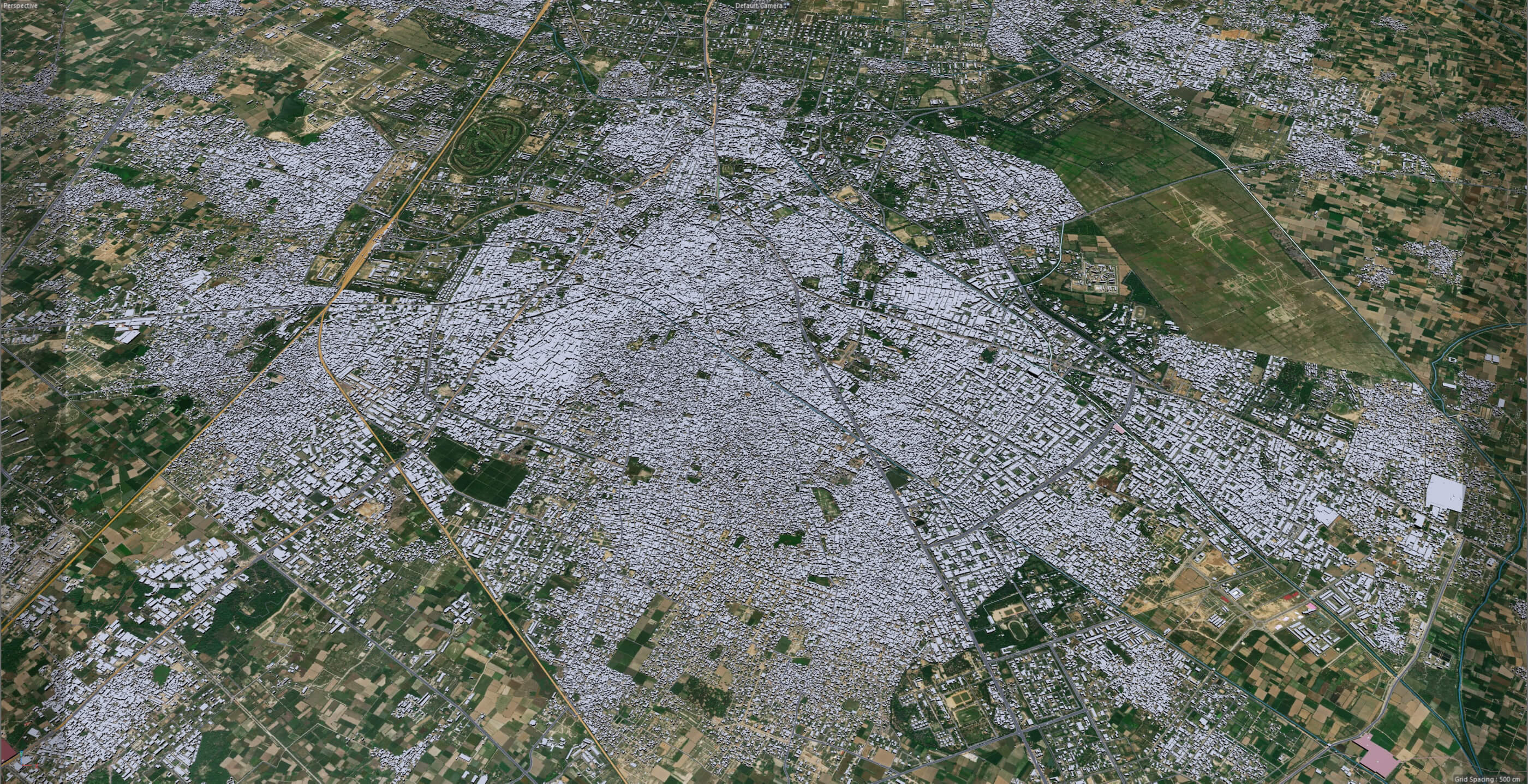 Meerut City Uttar Pradesh India 3D Model 25km by 3dstudio