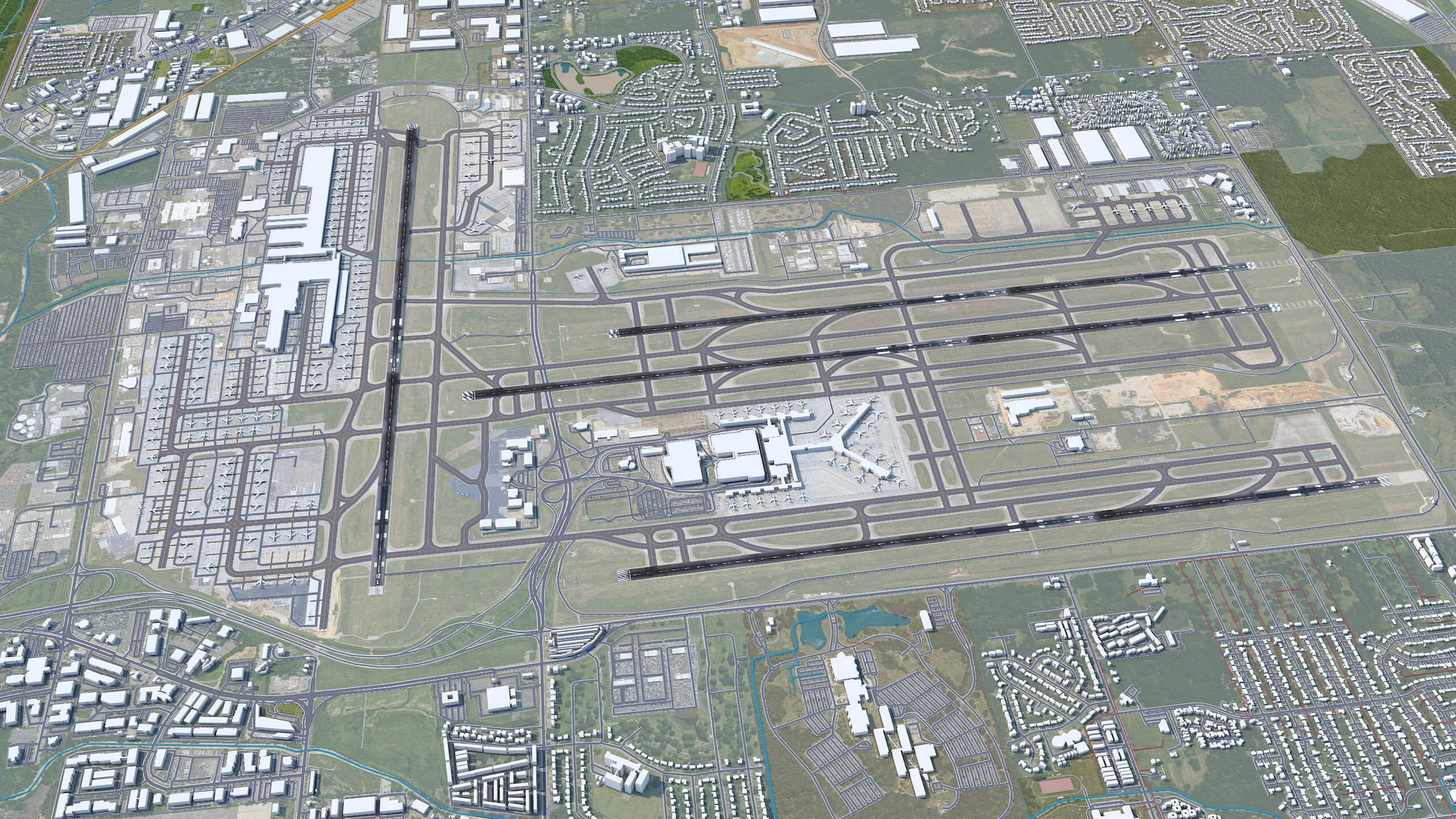 Memphis Airport - 3D Model by 3dstudio