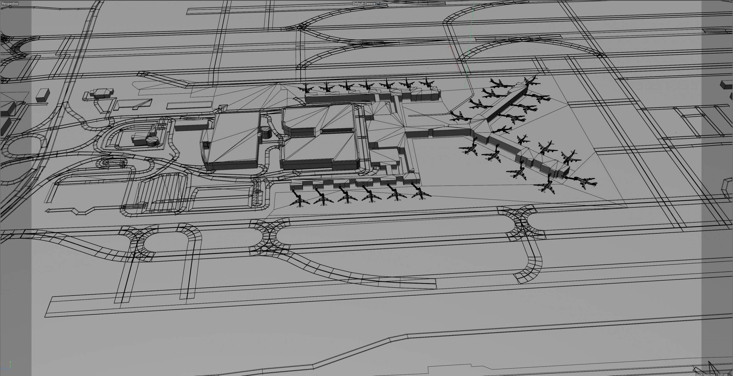 Memphis Airport - 3D Model by 3dstudio