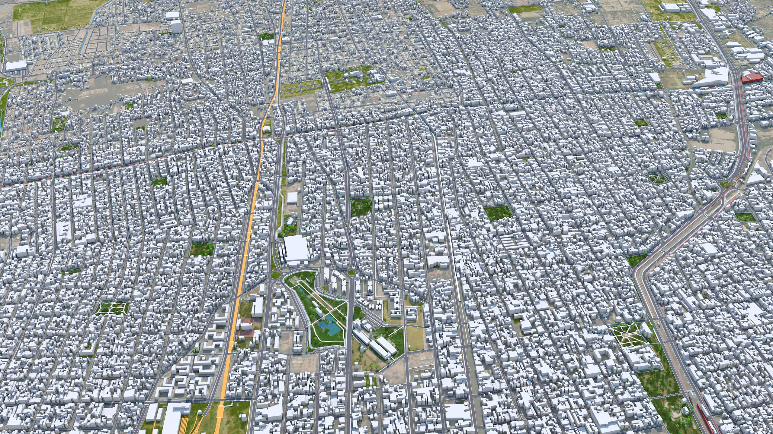 Mendoza City Argentina 3D Model 32km by 3dstudio