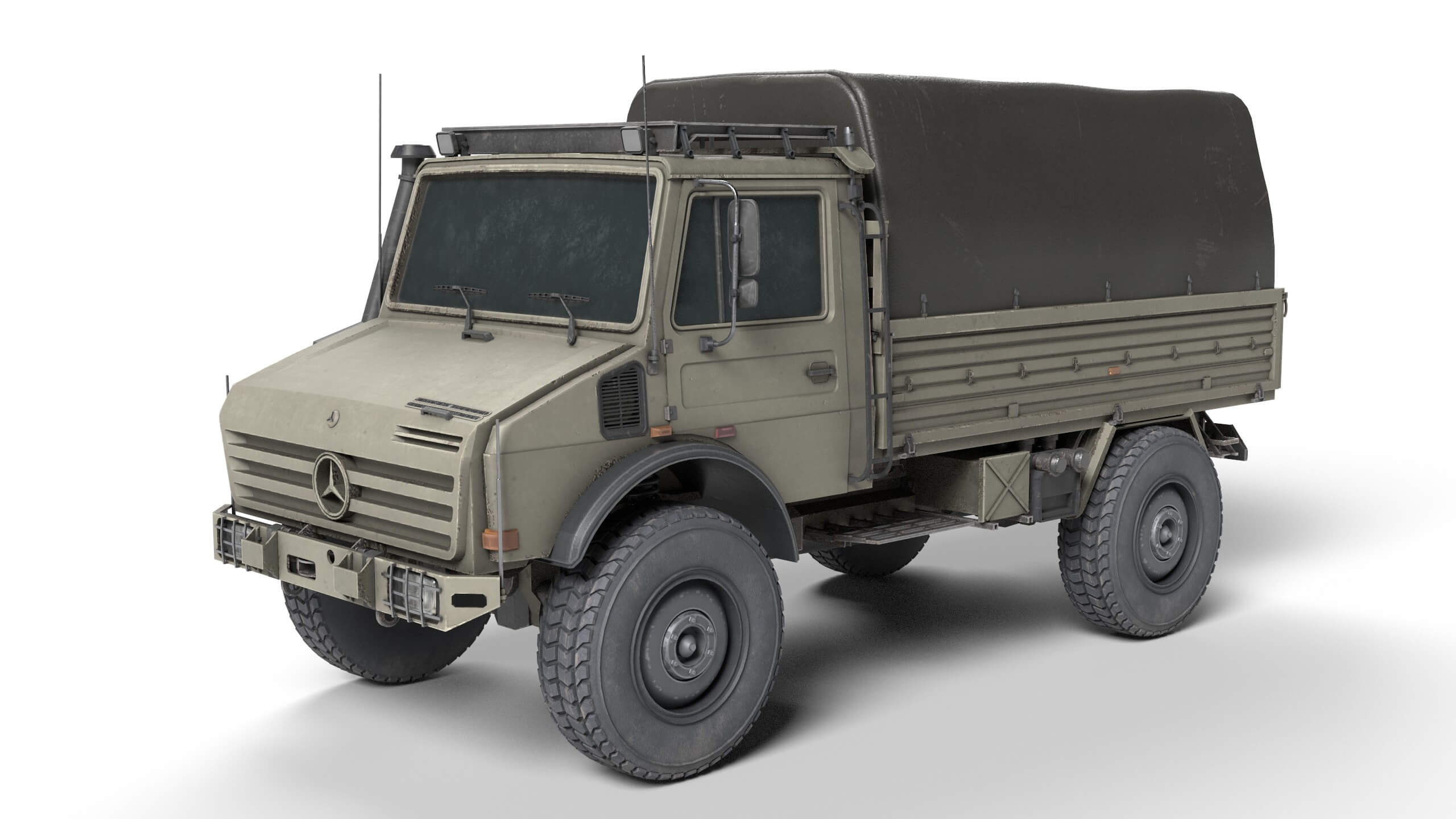 Mercedes Benz Unimog U3000 Truck 3D Model by 3dstudio