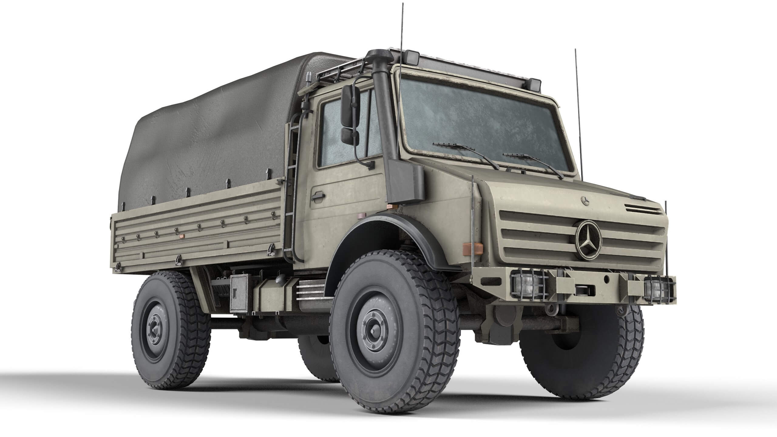 Mercedes Benz Unimog U3000 Truck - 3D Model by 3dstudio