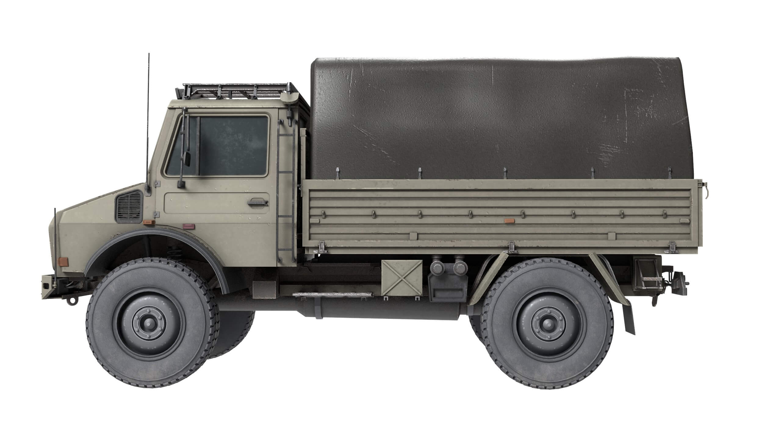 Mercedes Benz Unimog U3000 Truck 3D Model by 3dstudio