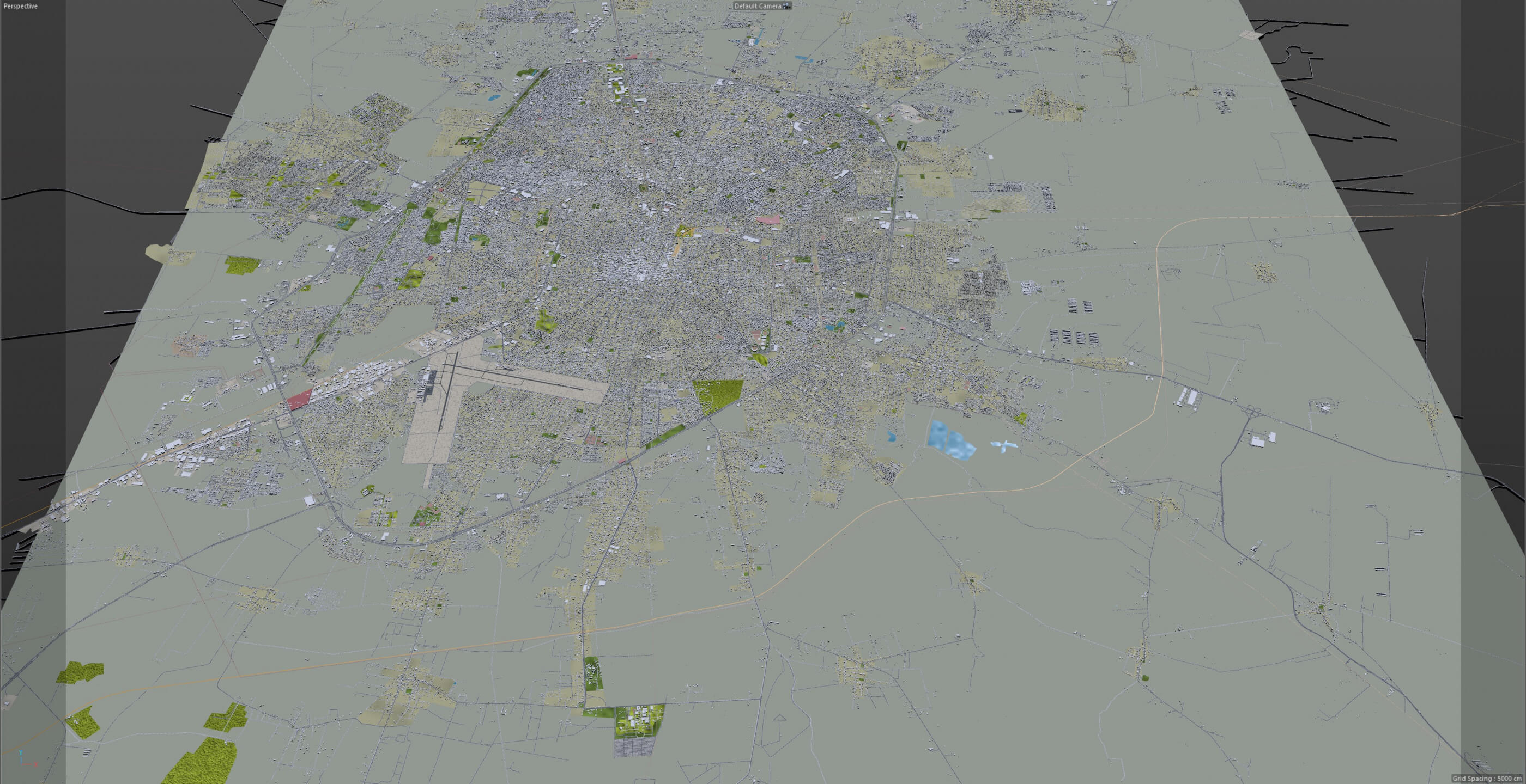 Merida City Yucatan 3D Model 30km by 3dstudio