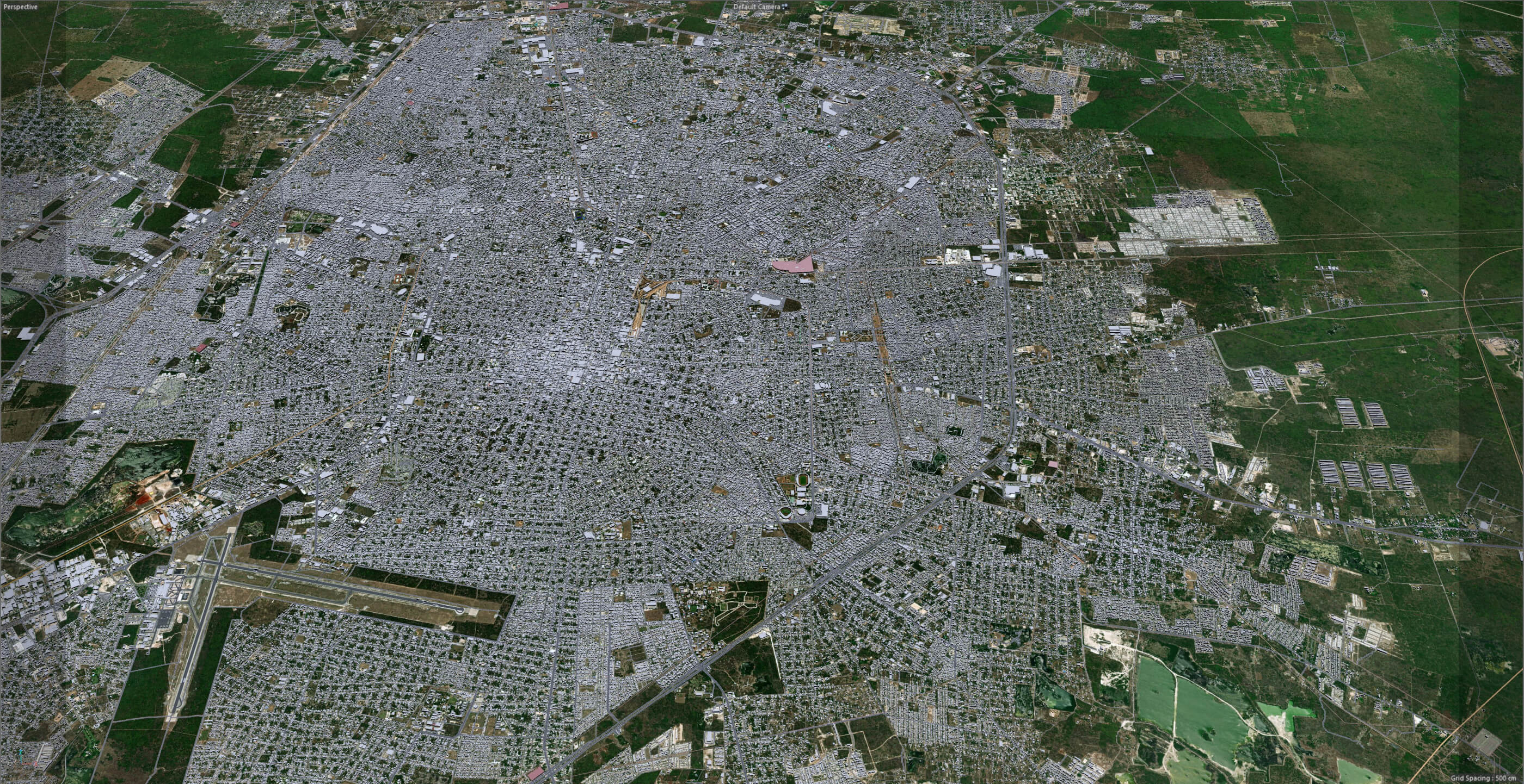 Merida City Yucatan 3D Model 30km by 3dstudio
