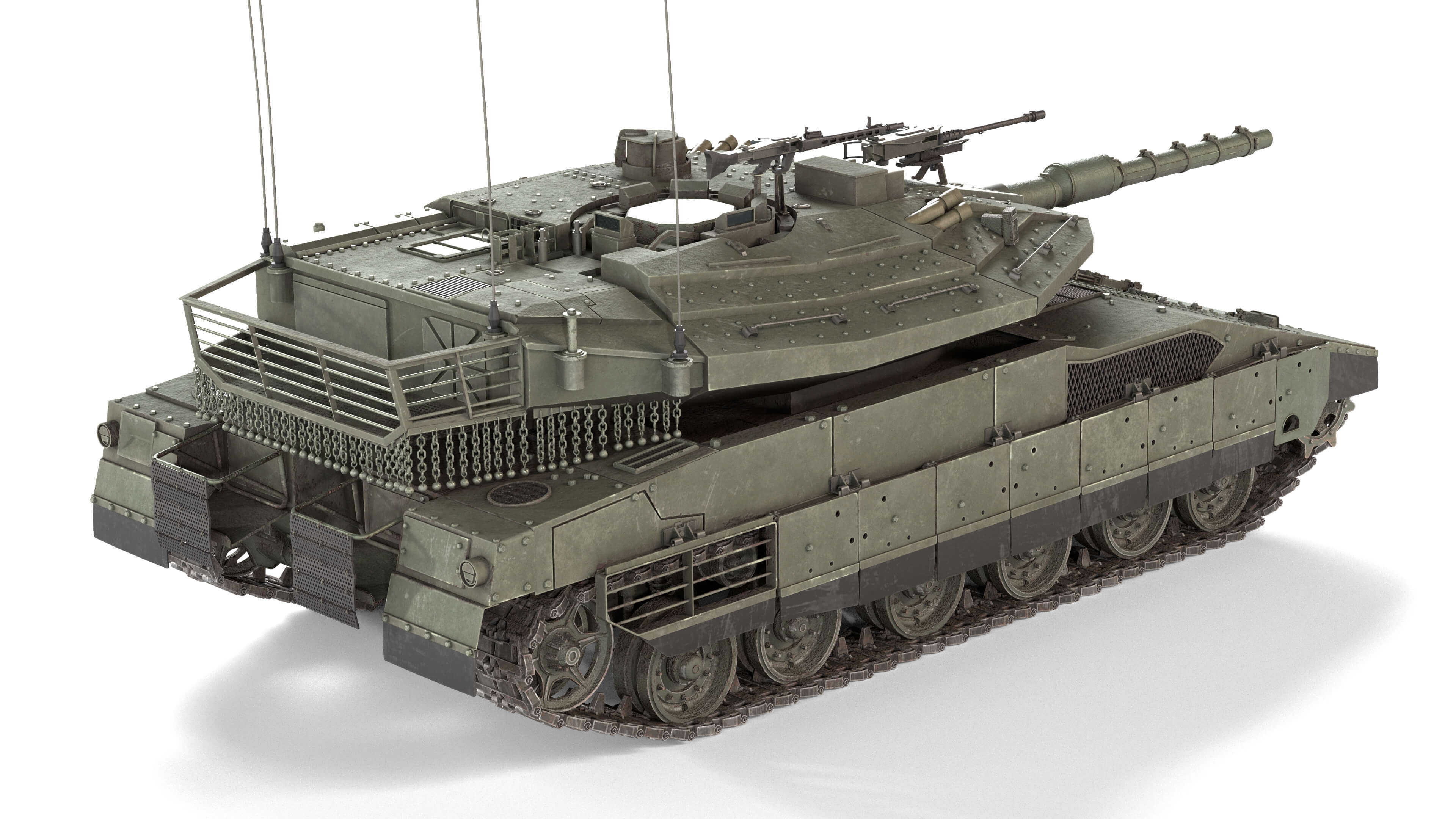 Merkava MK4 Tank - 3D Model by 3dstudio